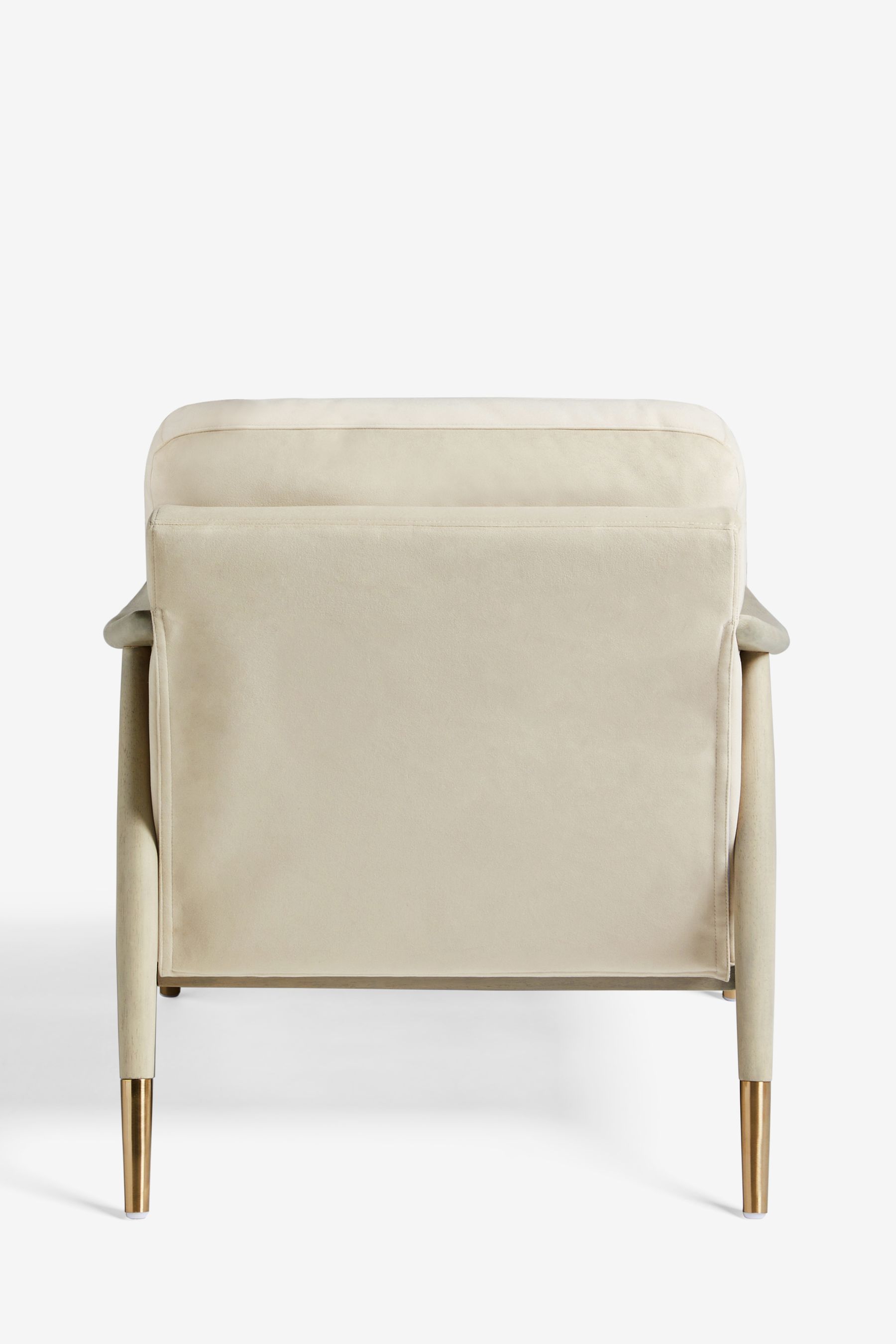 Buy Soft Velvet Pebble Natural Flinton Wooden Light Grey Leg Accent ...