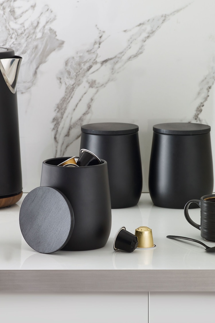 Buy Set of 3 Black Moderna Storage Tins from the Next UK online shop