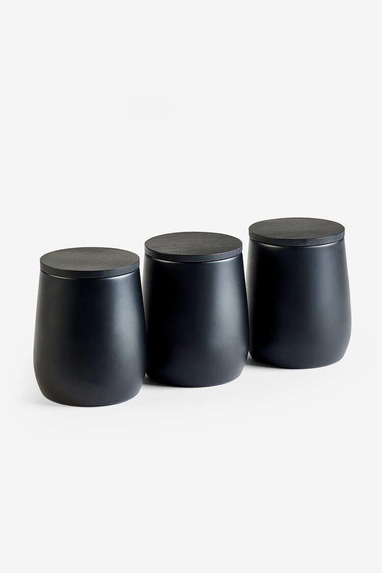 Buy Set of 3 Black Moderna Storage Tins from the Next UK online shop