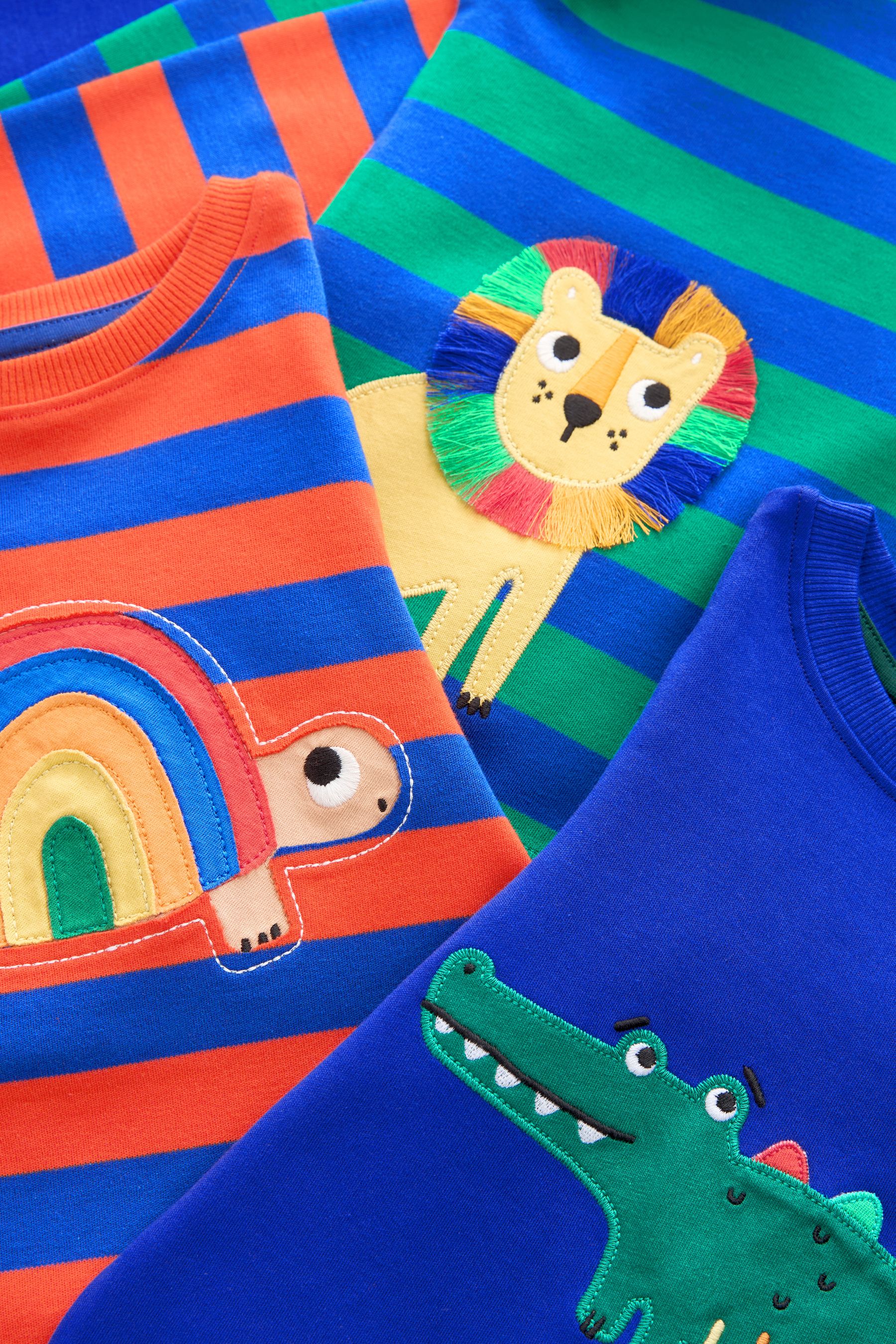 Buy Multi Bright Animal Snuggle 100% Cotton Pyjamas 3 Pack (9mths-8yrs ...