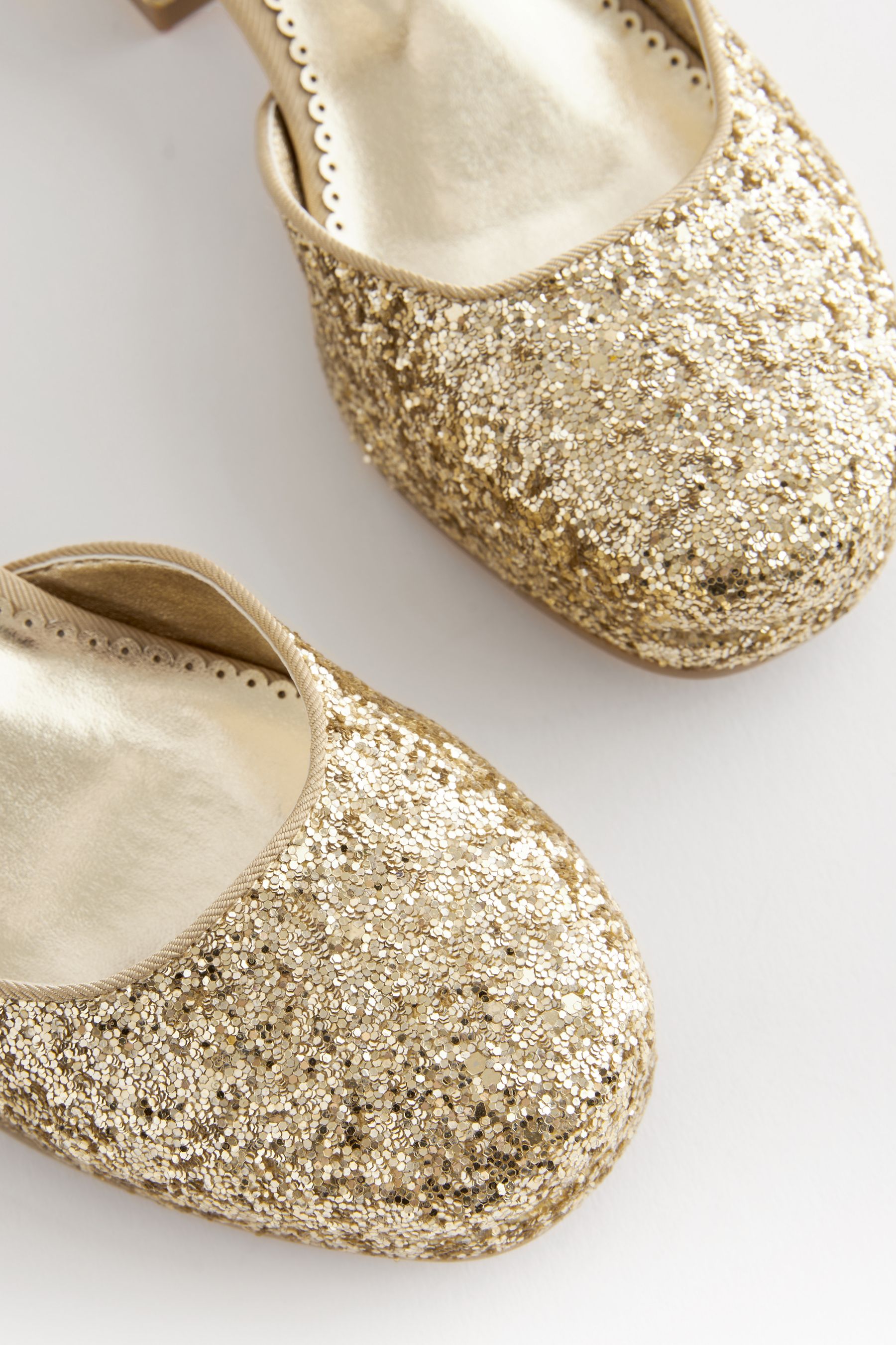 Buy Gold Glitter Platform Heel Occasion Shoes from the Next UK online shop