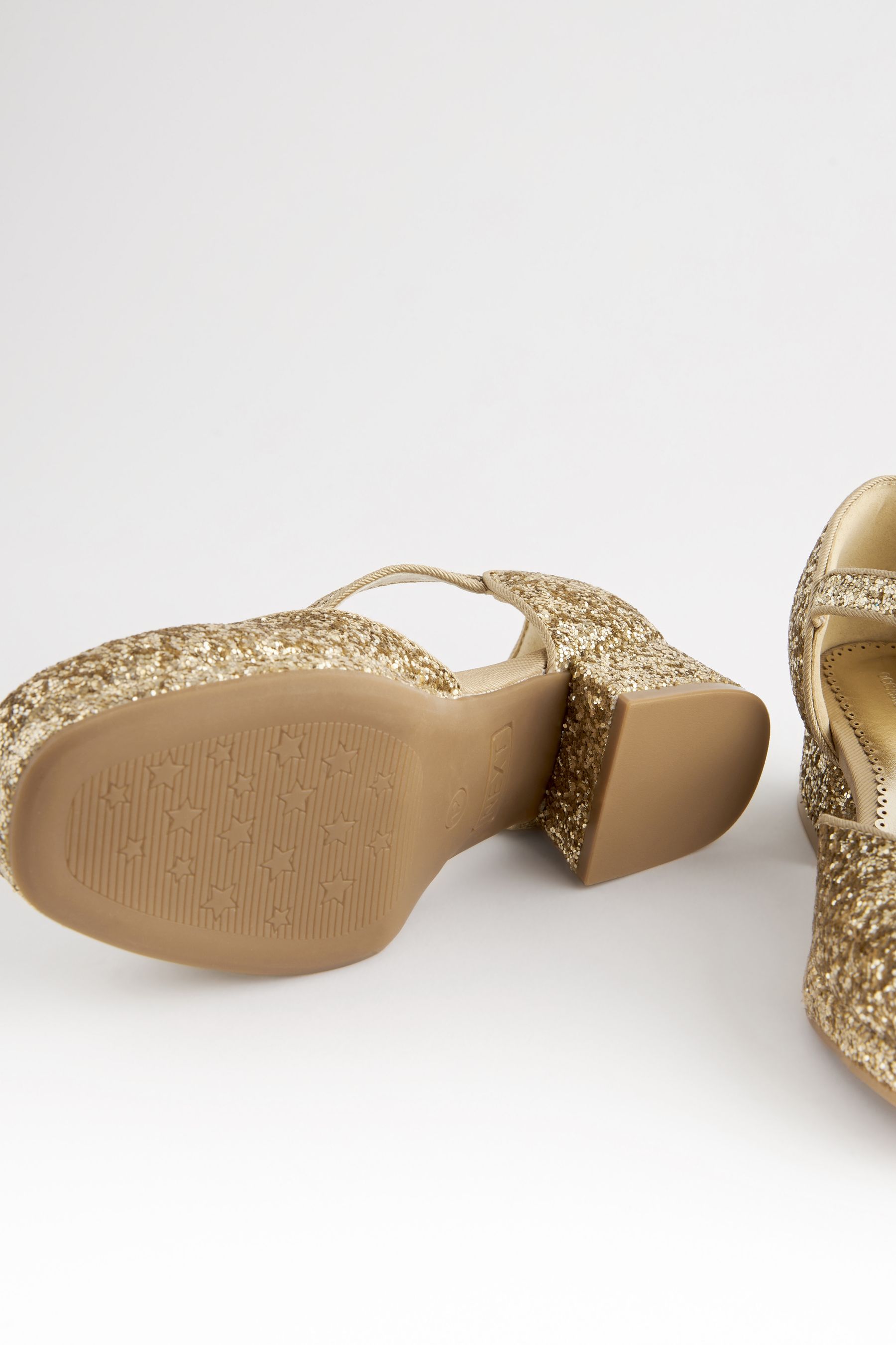 Buy Gold Glitter Platform Heel Occasion Shoes from the Next UK online shop