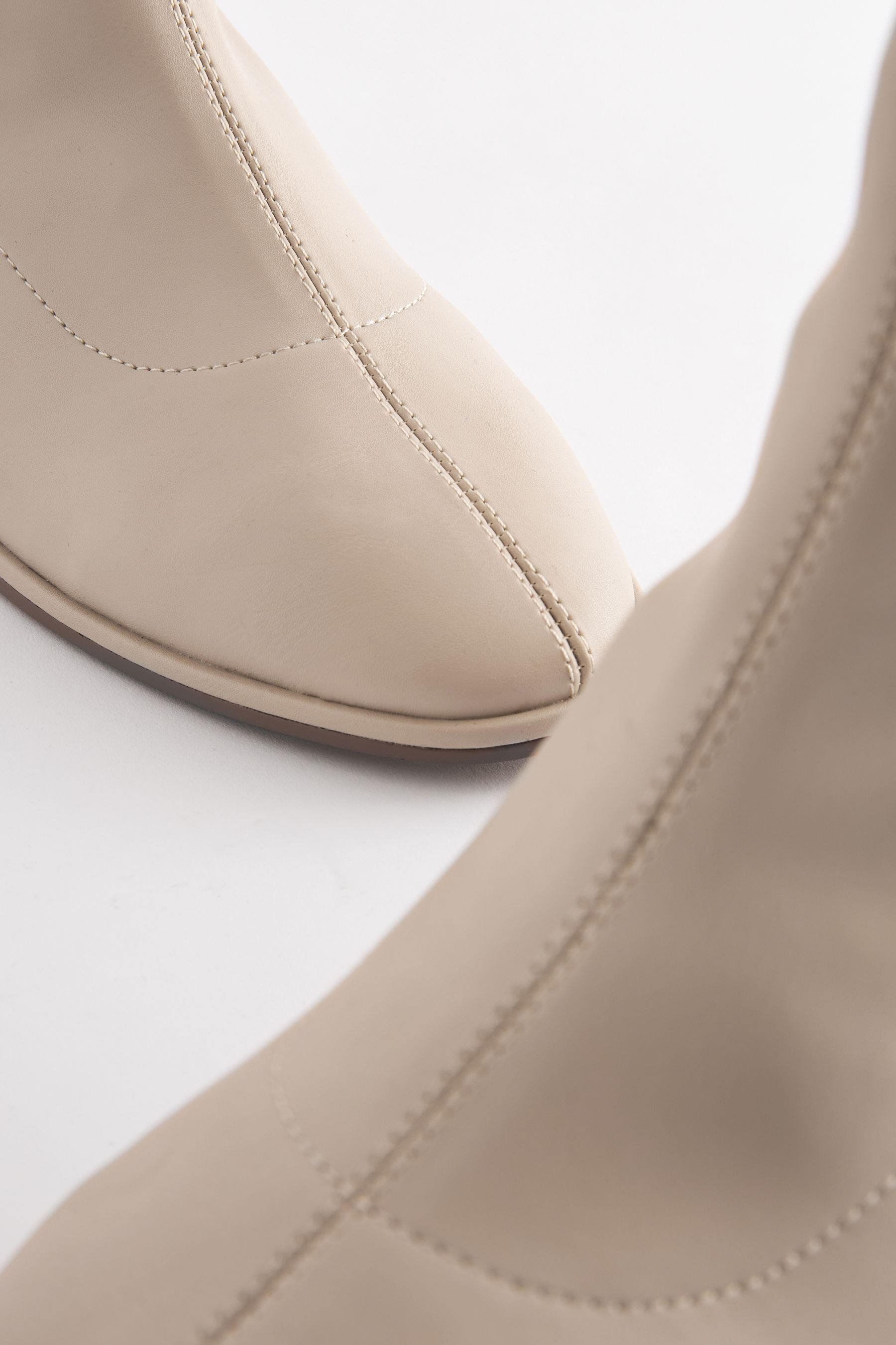 Buy Bone Cream Standard/Wide Fit Forever Comfort® Ankle Sock Boots from ...