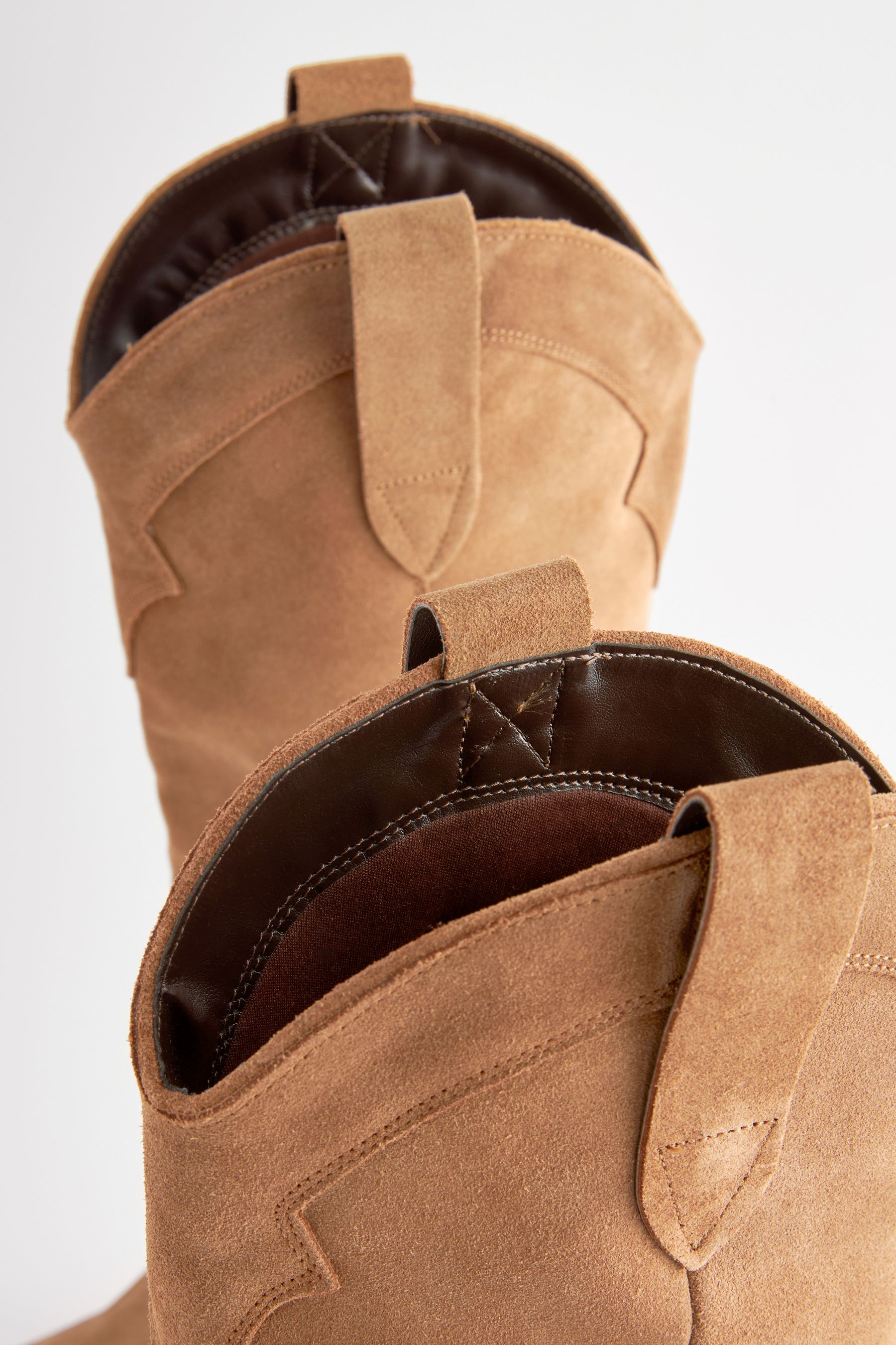 Buy Tan Brown Forever Comfort® Leather Western/Cowboy Knee High Boots ...