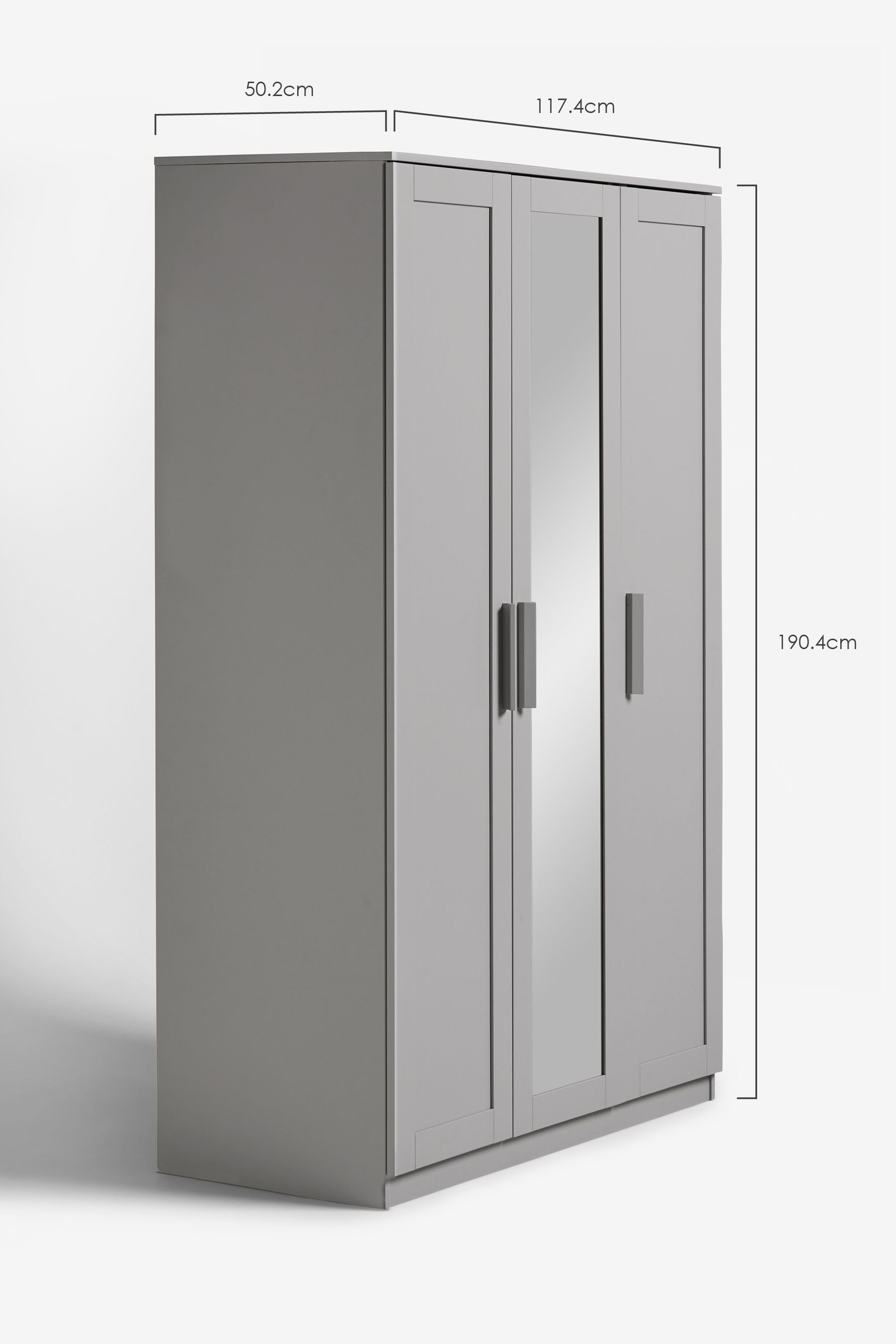 Buy Grey Flynn Triple Wardrobe from the Next UK online shop