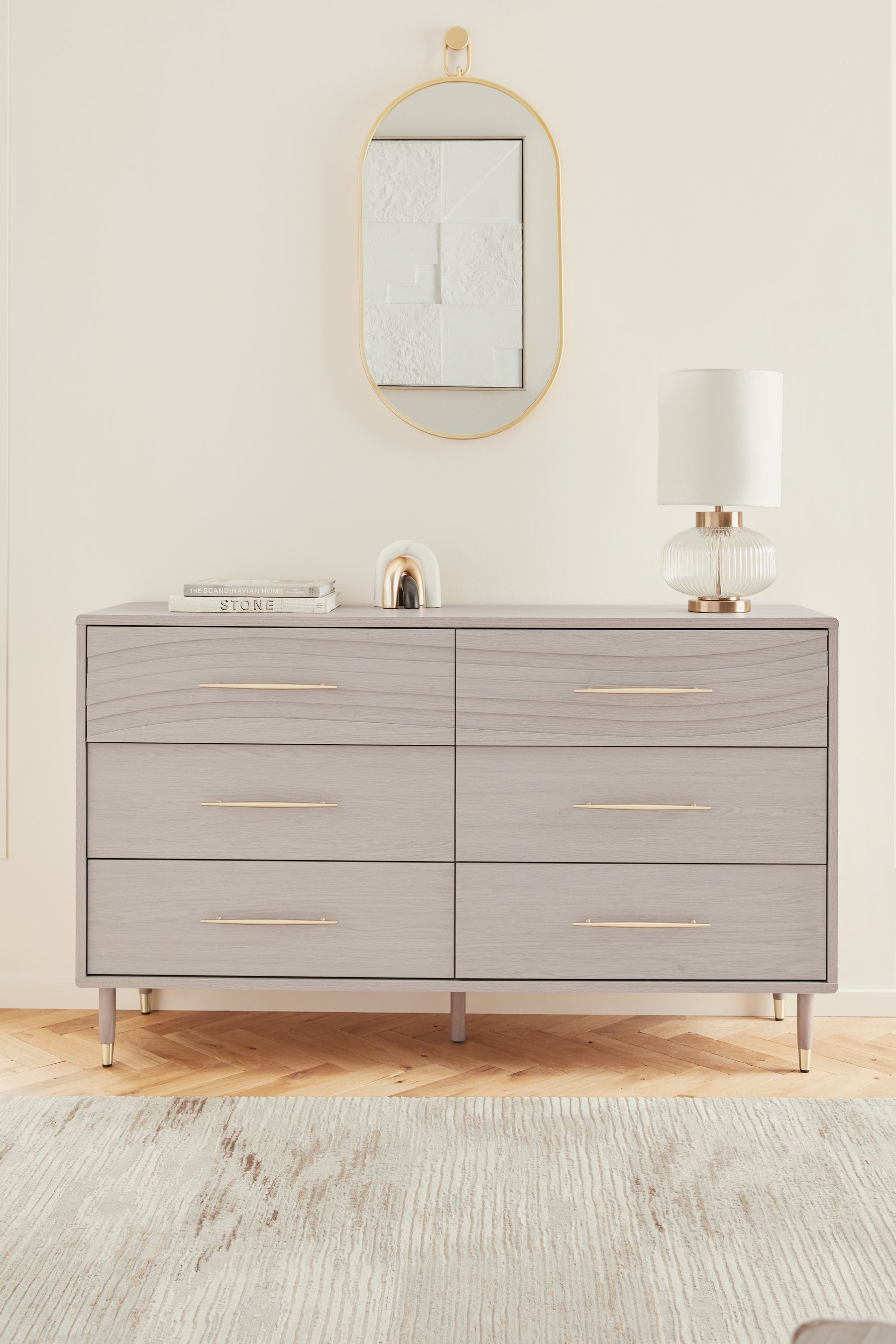 Buy Grey Adelaide Oak Effect 6 Drawer Chest of Drawers from the Next UK ...