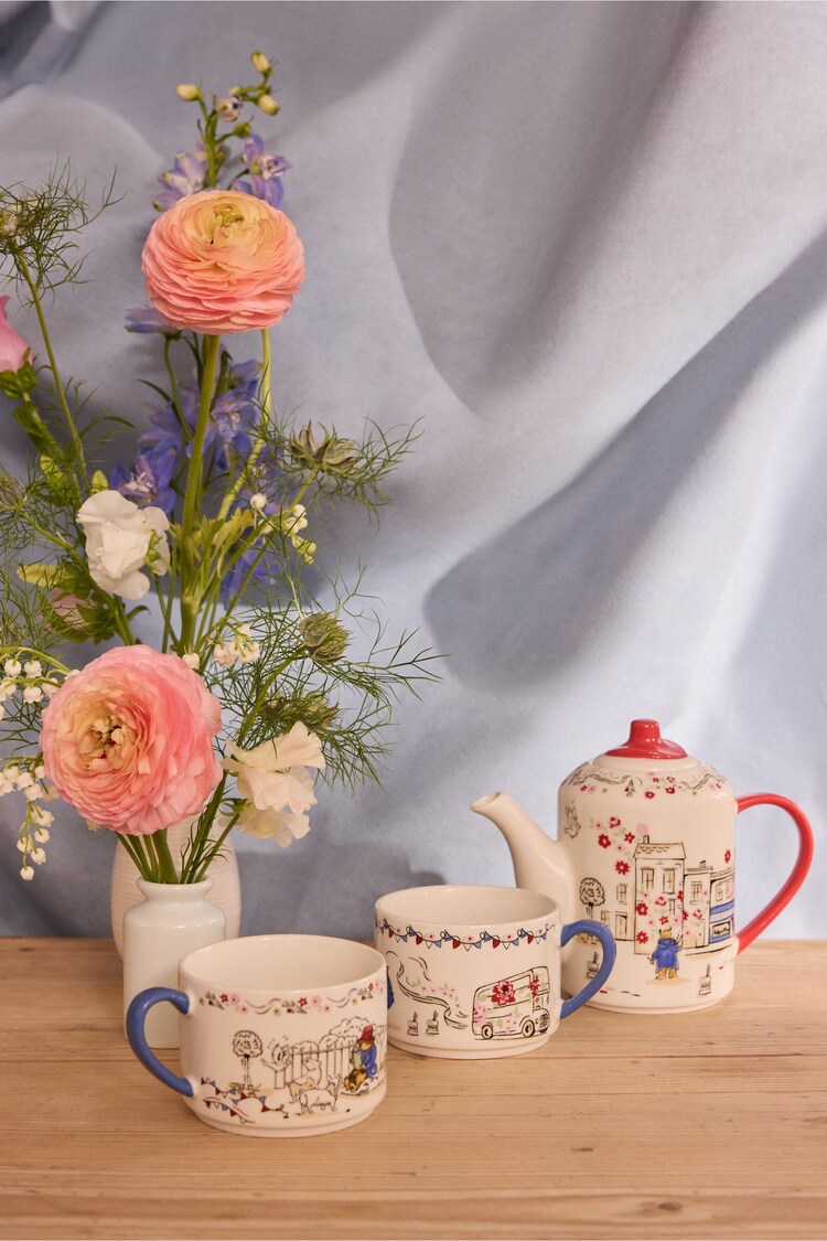Buy Cath Kidston Multi Paddington Stackable Set of 2 Mugs and Tea Pot ...