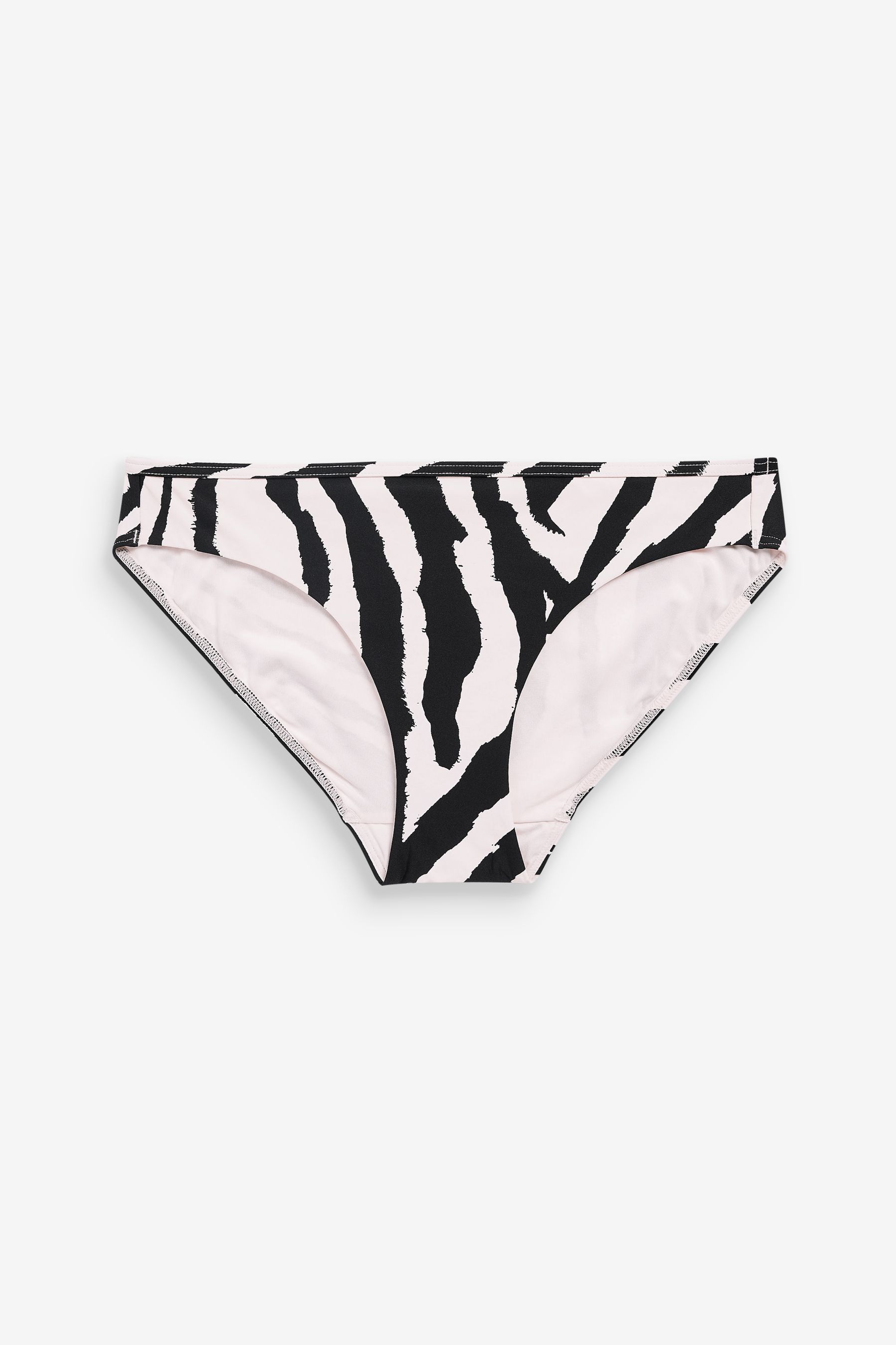 Buy Myleene Klass Cream/Black Zebra High Leg Bikini Bottoms from the ...