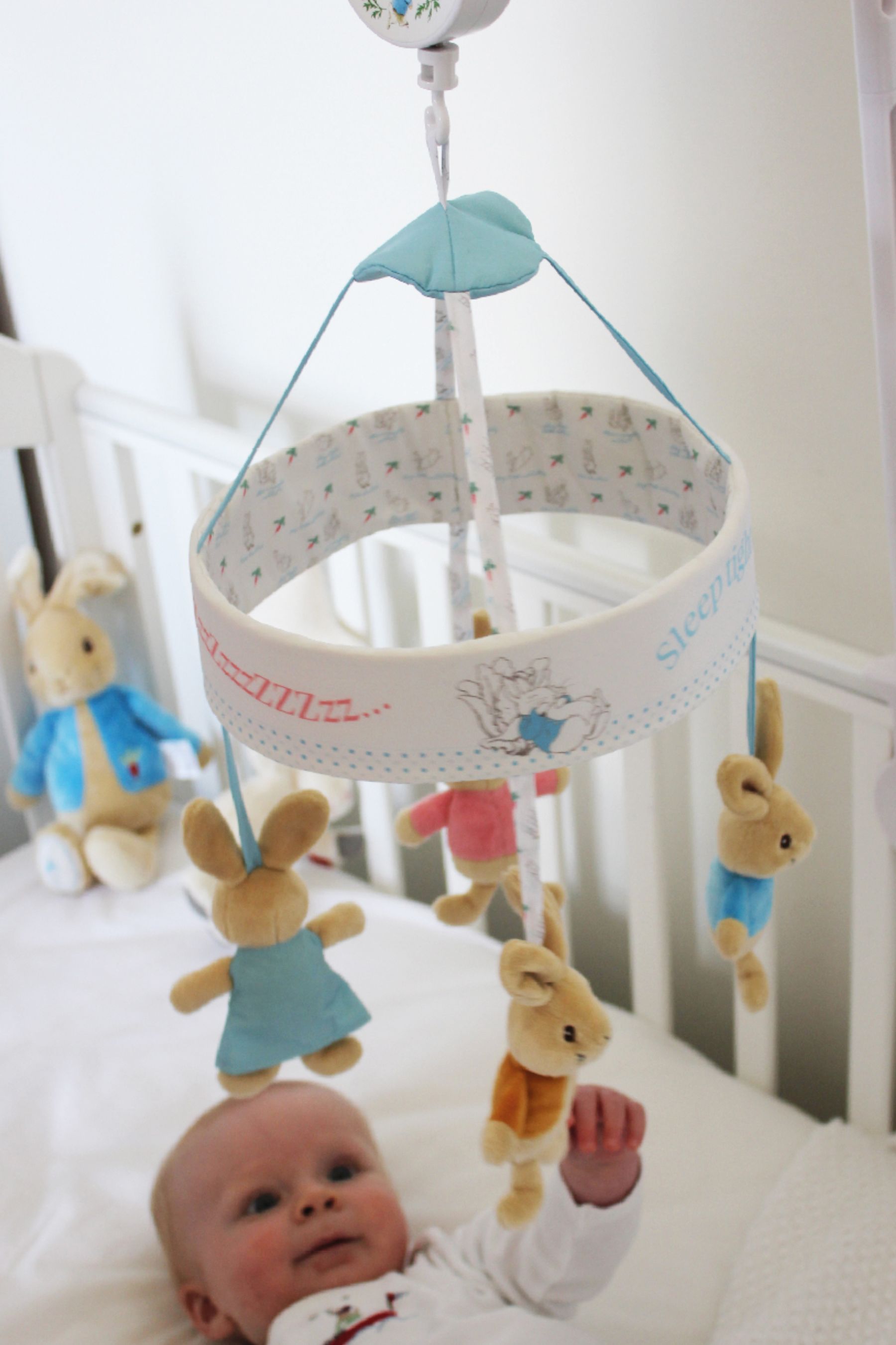 Buy Rainbow Designs Blue Peter Rabbit Musical Cot Mobile from the Next ...
