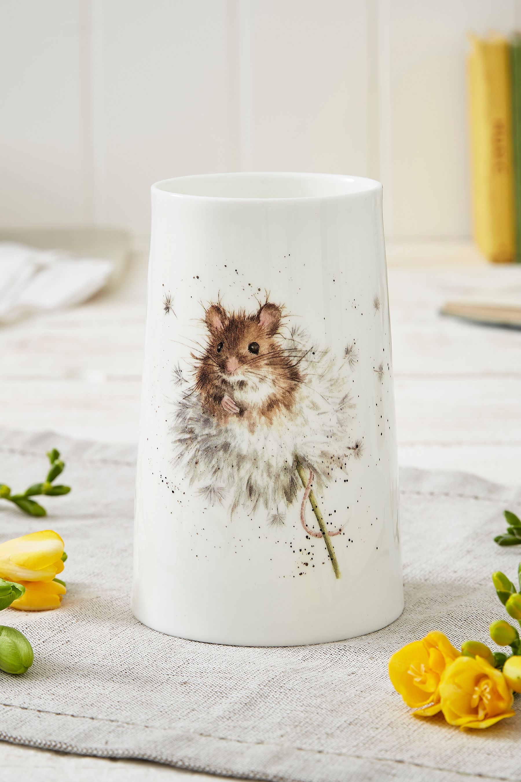 Buy Royal Worcester White Wrendale Small Mouse Vase from the Next UK ...