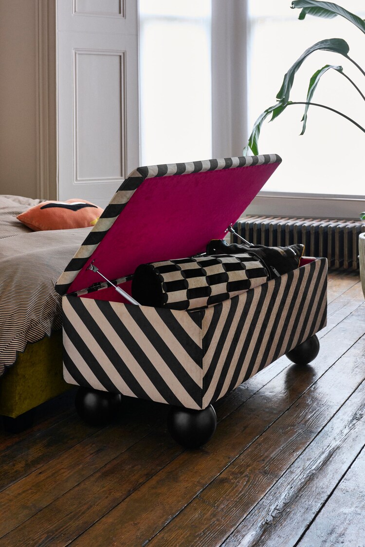 Buy Rockett St George Studio Stripe Velvet Sand and Black The Balls ...