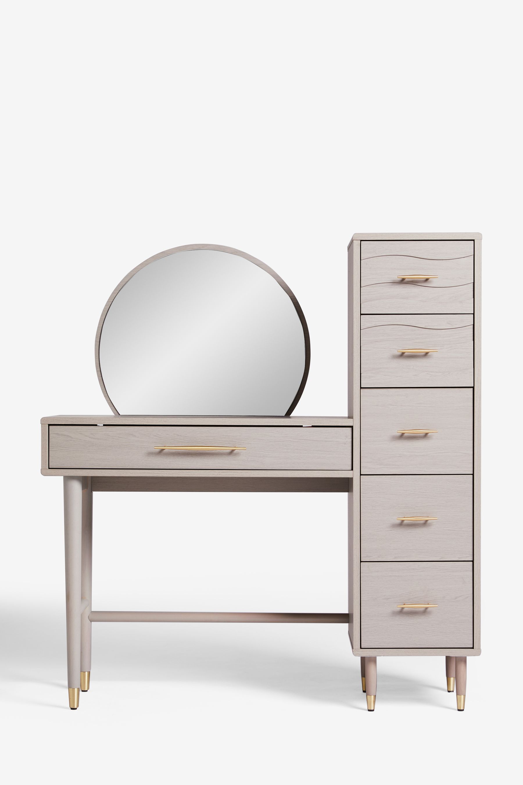 Buy Grey Adelaide Oak Effect Console Dressing Table from the Next UK ...