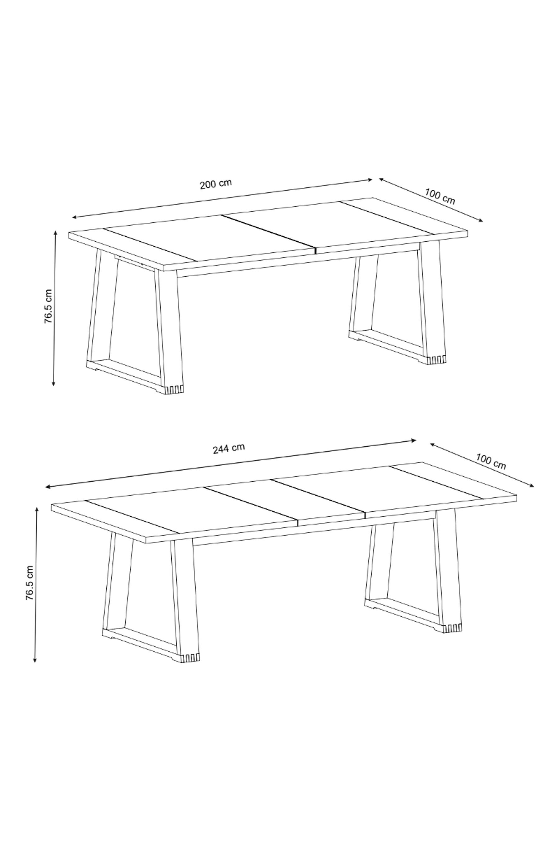 Buy Natural Hector Mango Wood 8 to 10 Extending Dining Table from the ...
