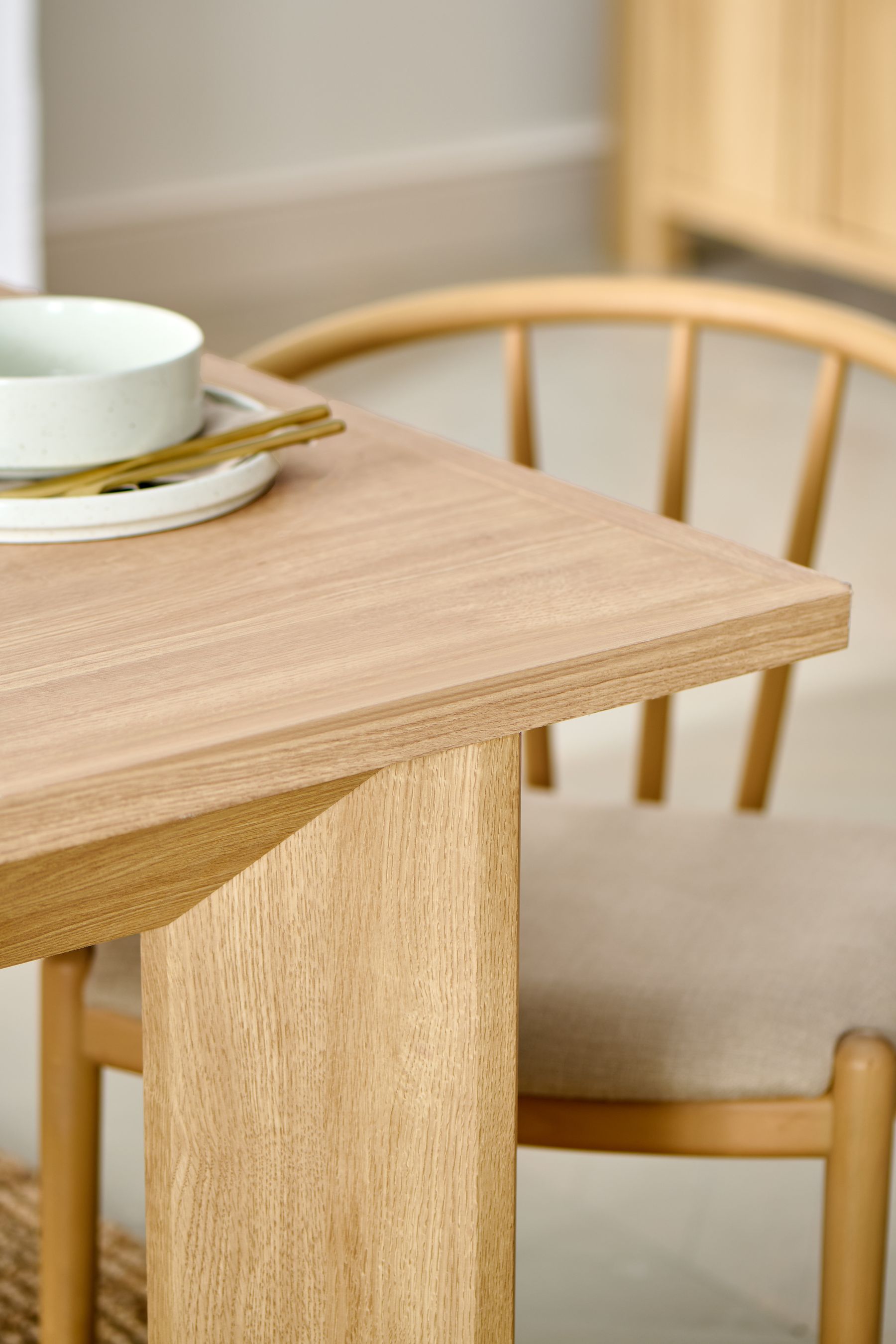 Buy Light Natural Oak Effect Malvern Malvern Oak Effect 6 to 8 Seater ...