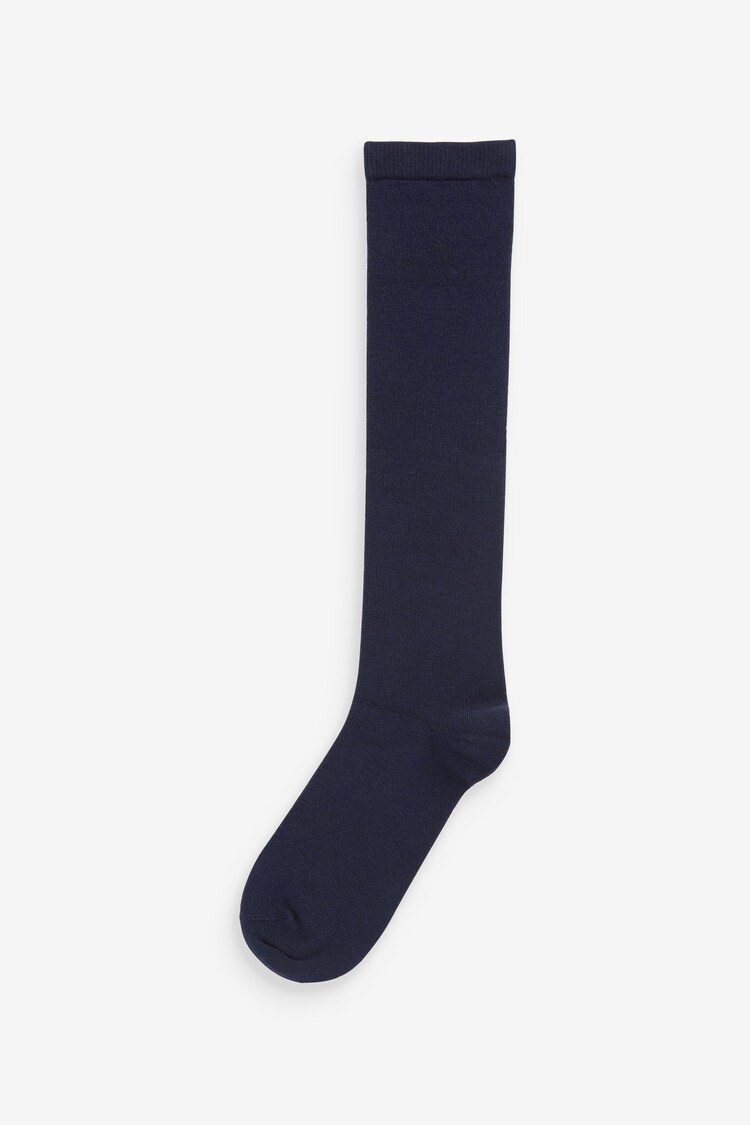 Buy Navy Blue Modal Blend Knee High Socks 2 Pack from the Next UK ...