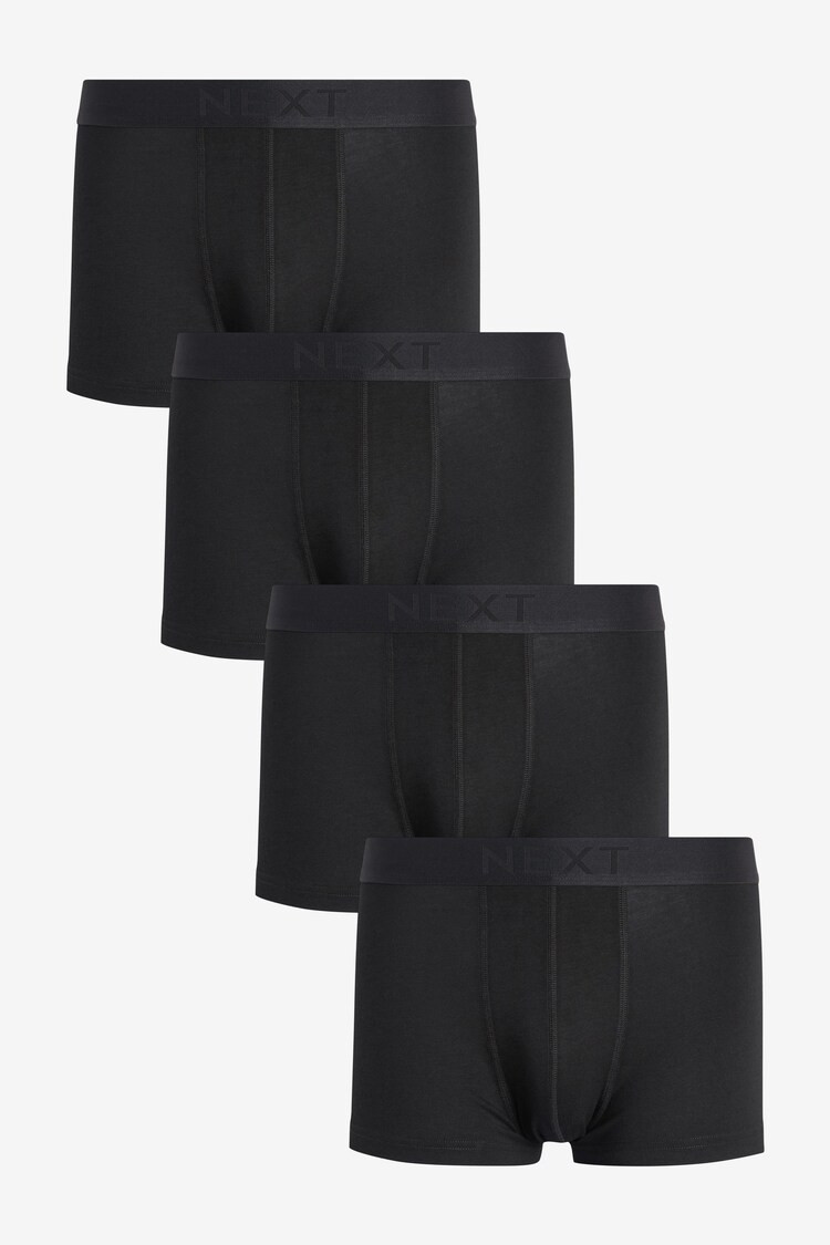 Buy Black Bamboo 4 pack Signature Hipster Boxers from the Next UK ...