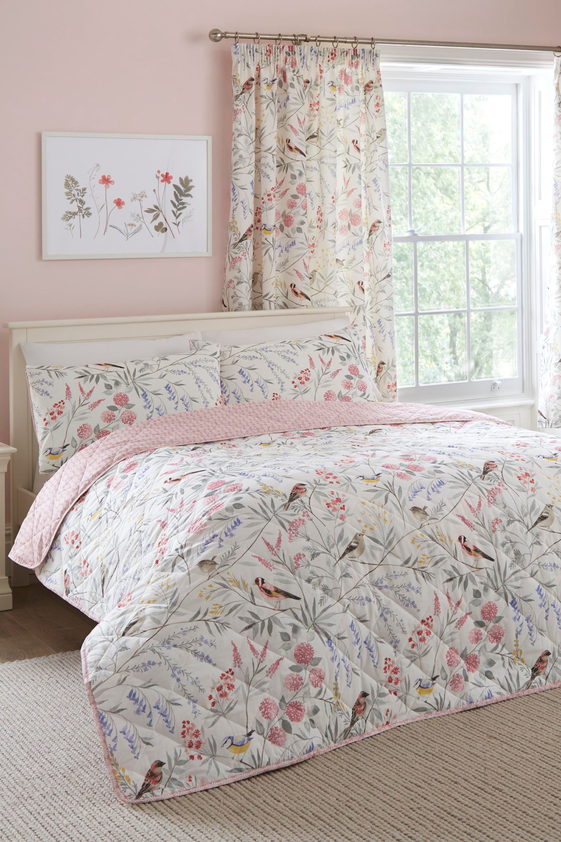 Buy D&D Pink Caraway Quilted Bedspread from the Next UK online shop