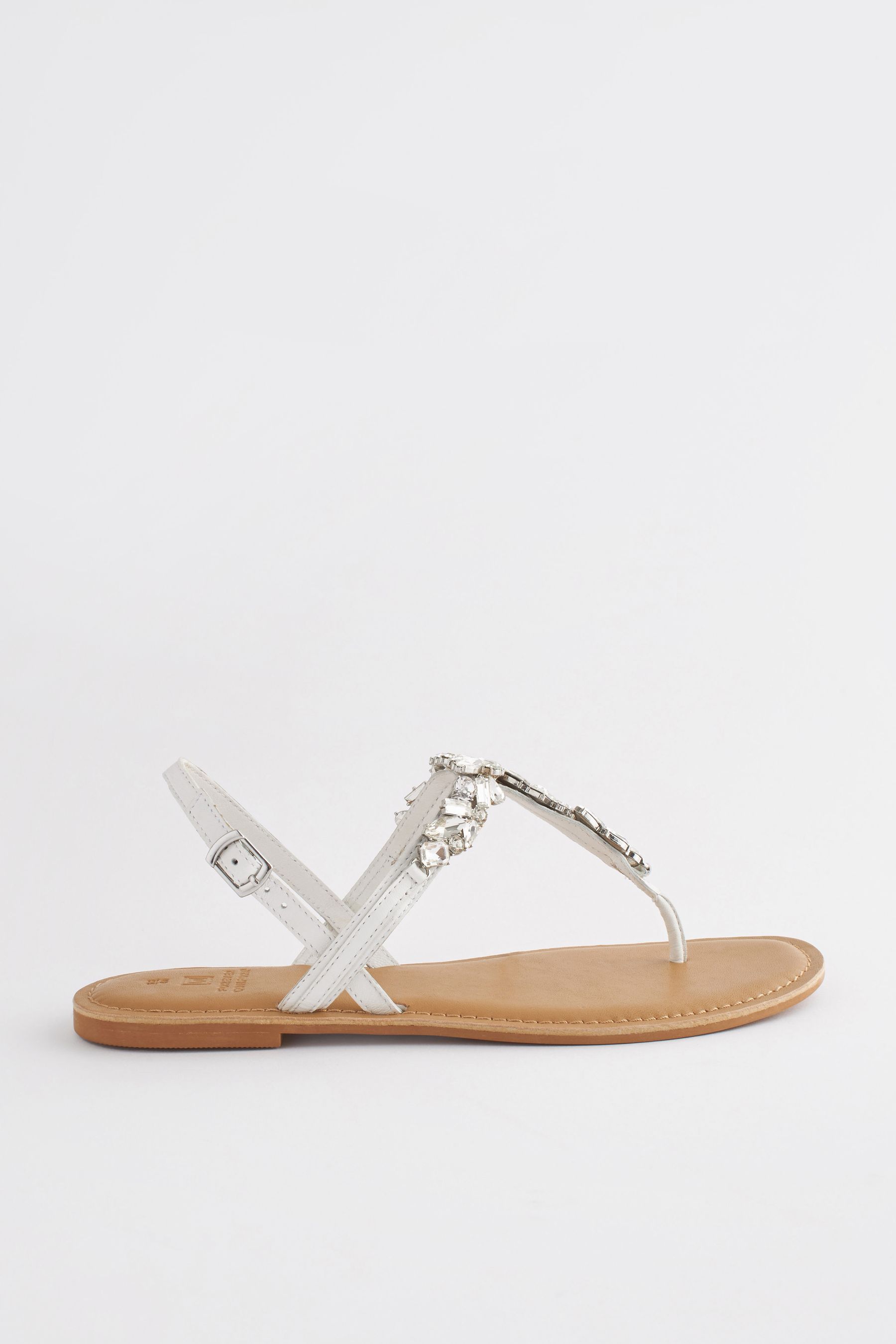 Buy Silver Forever Comfort® Jewel Toe Post Sandals from the Next UK ...