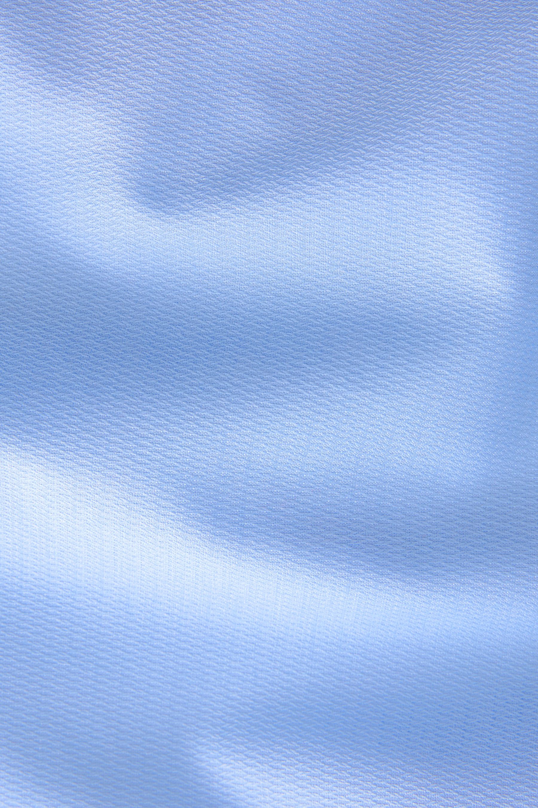 Buy Blue Slim Fit Double Cuff Easy Care Textured Shirt from the Next UK ...