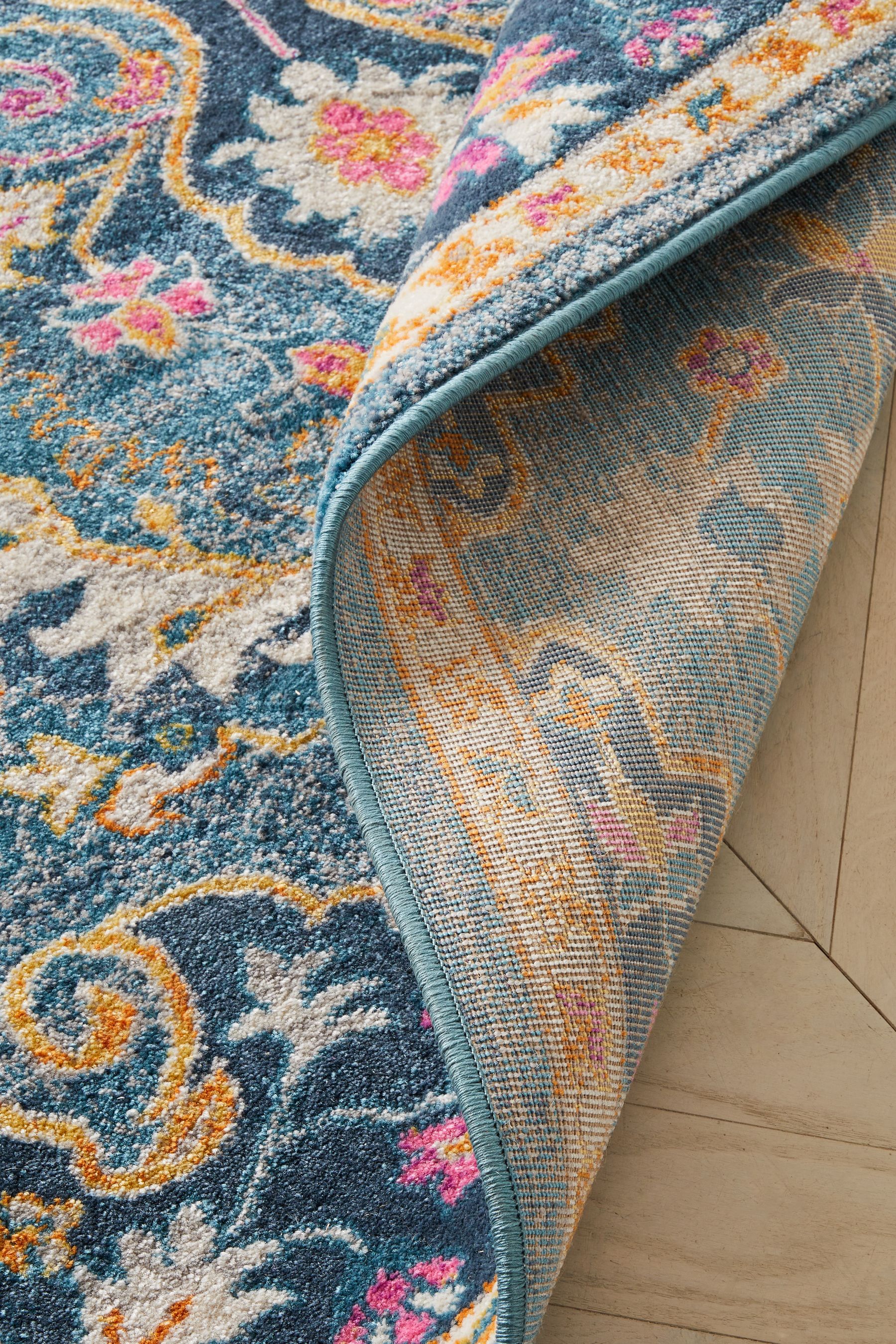 Buy Blue Bright Kesha Oriental Rug from the Next UK online shop
