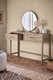 Buy Mid Natural Alba Solid Mango Console Dressing Table from the Next ...