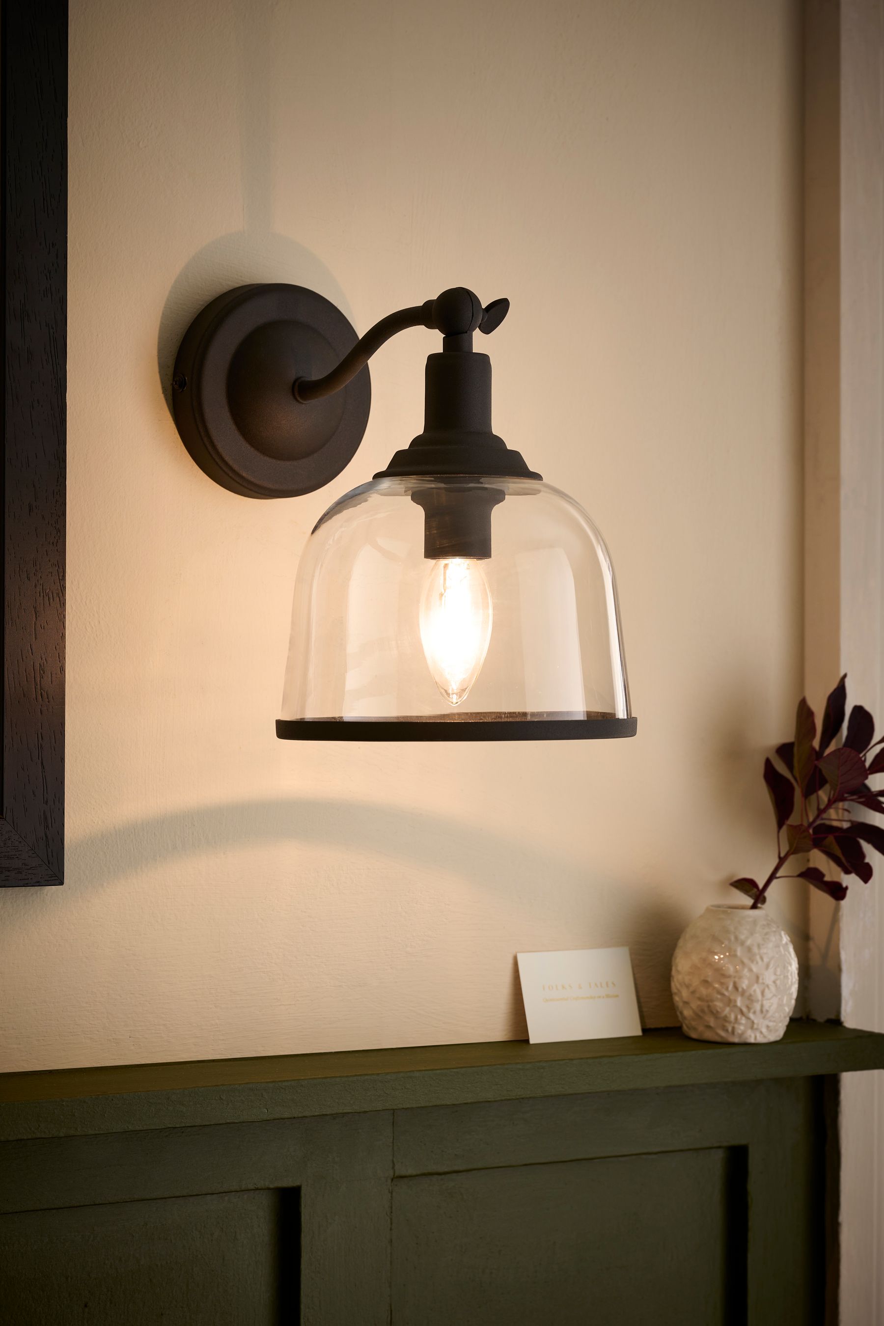 Buy Black Gloucester Mains Operated Wall Light from the Next UK online shop