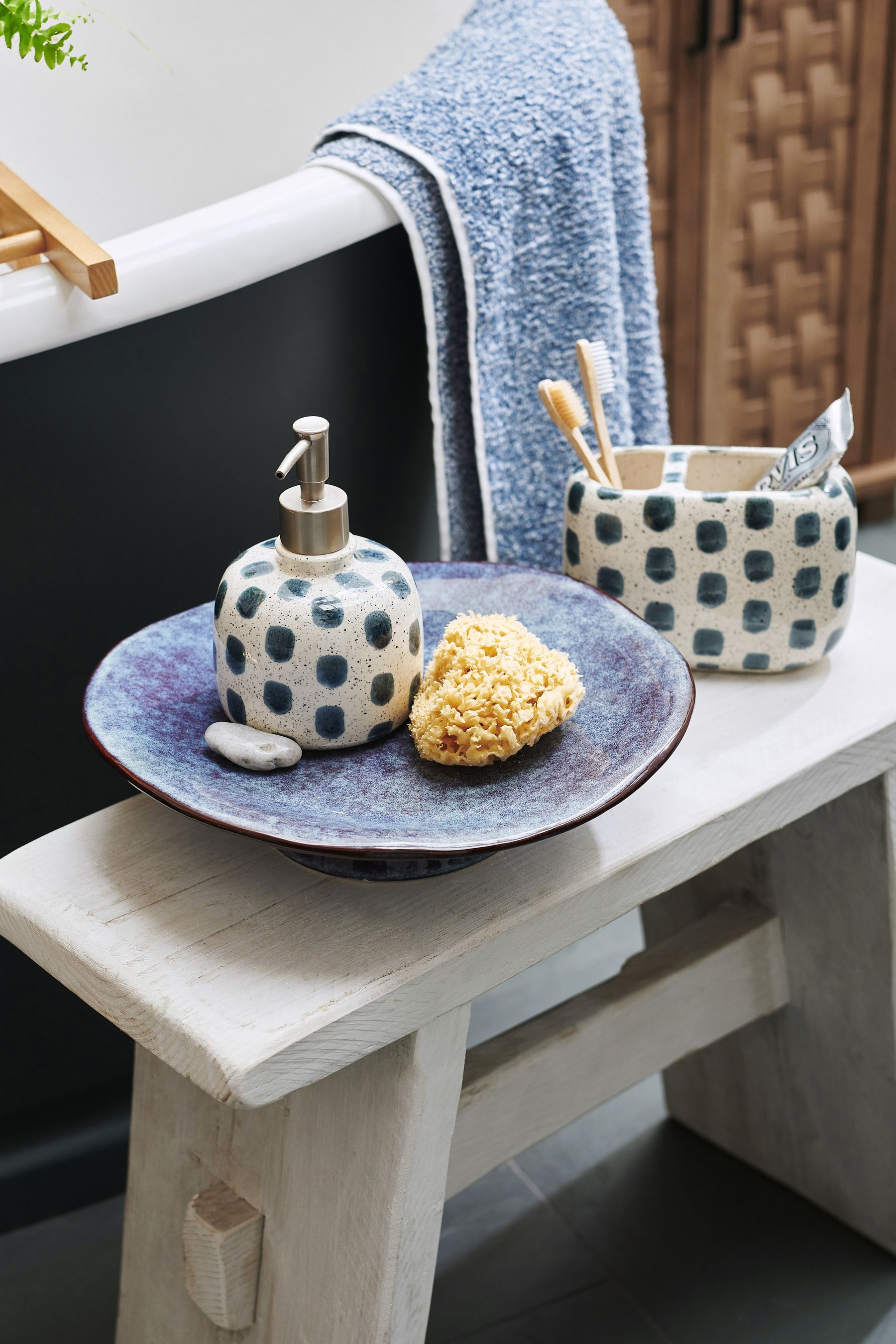 Buy Blue Spot Soap Dispenser from the Next UK online shop