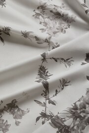 Buy Grey/White 200TC 100% Cotton Floral Duvet Cover and Pillowcase Set ...