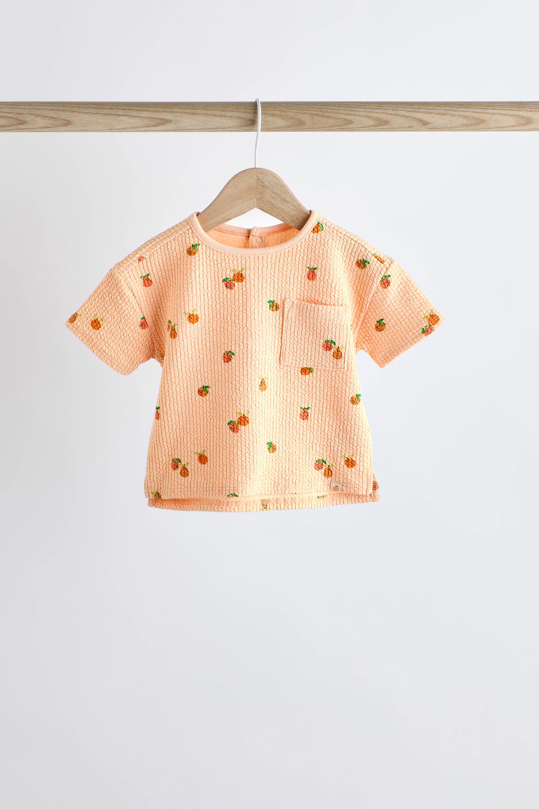 Buy Fluro Green/ Orange Floral 2 Pack Baby T-Shirts and Shorts Set from ...