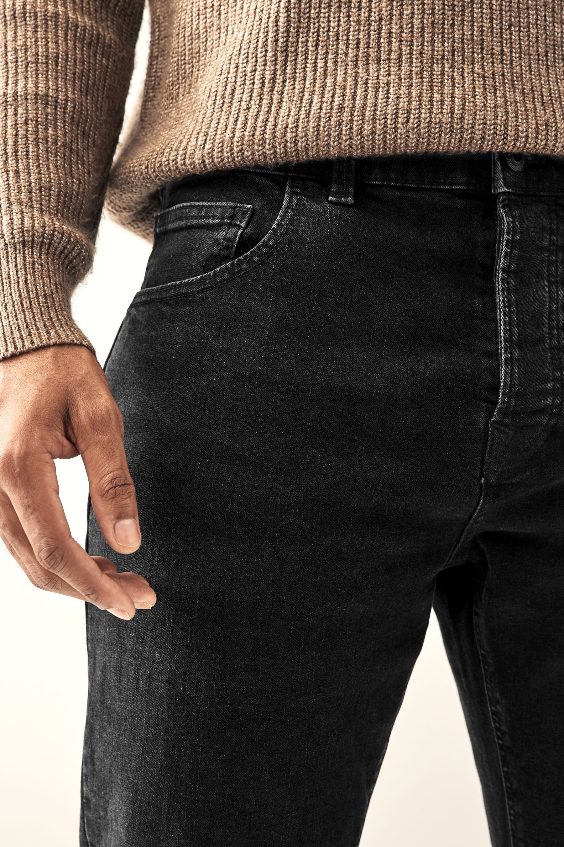 Buy Black Slim Fit Classic Stretch Jeans from Next Australia