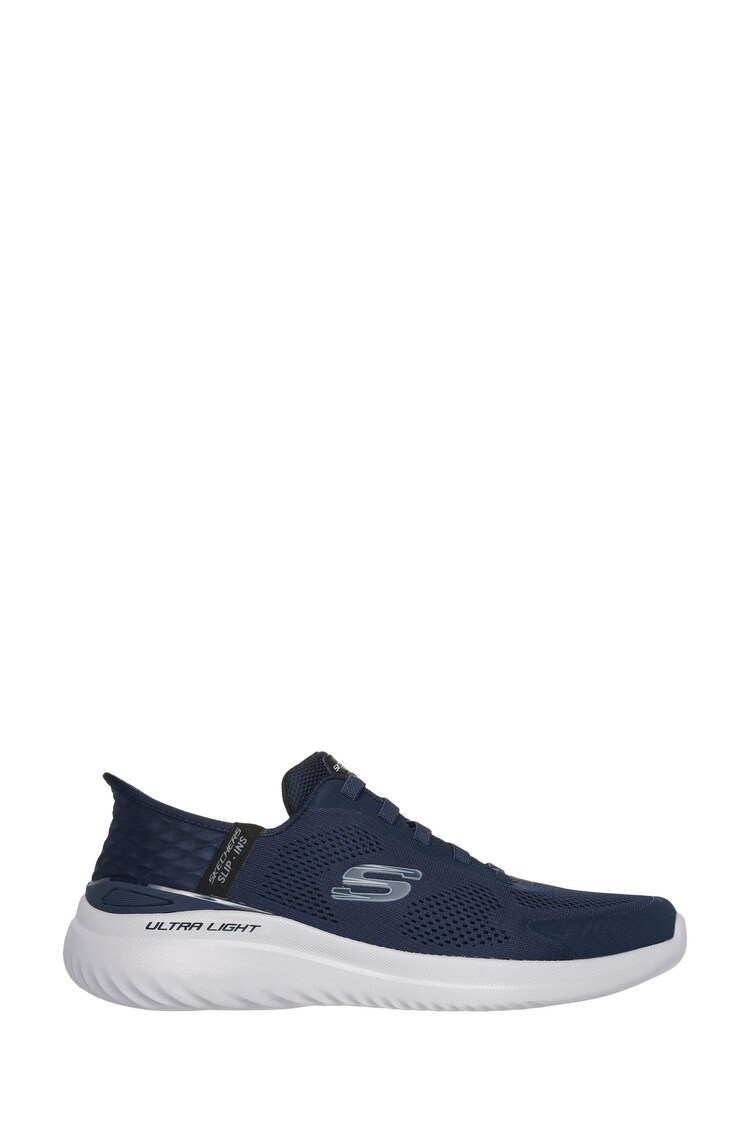 Buy Skechers Blue Mens Bounder 2.0 Slip In Emerged Trainers from the ...