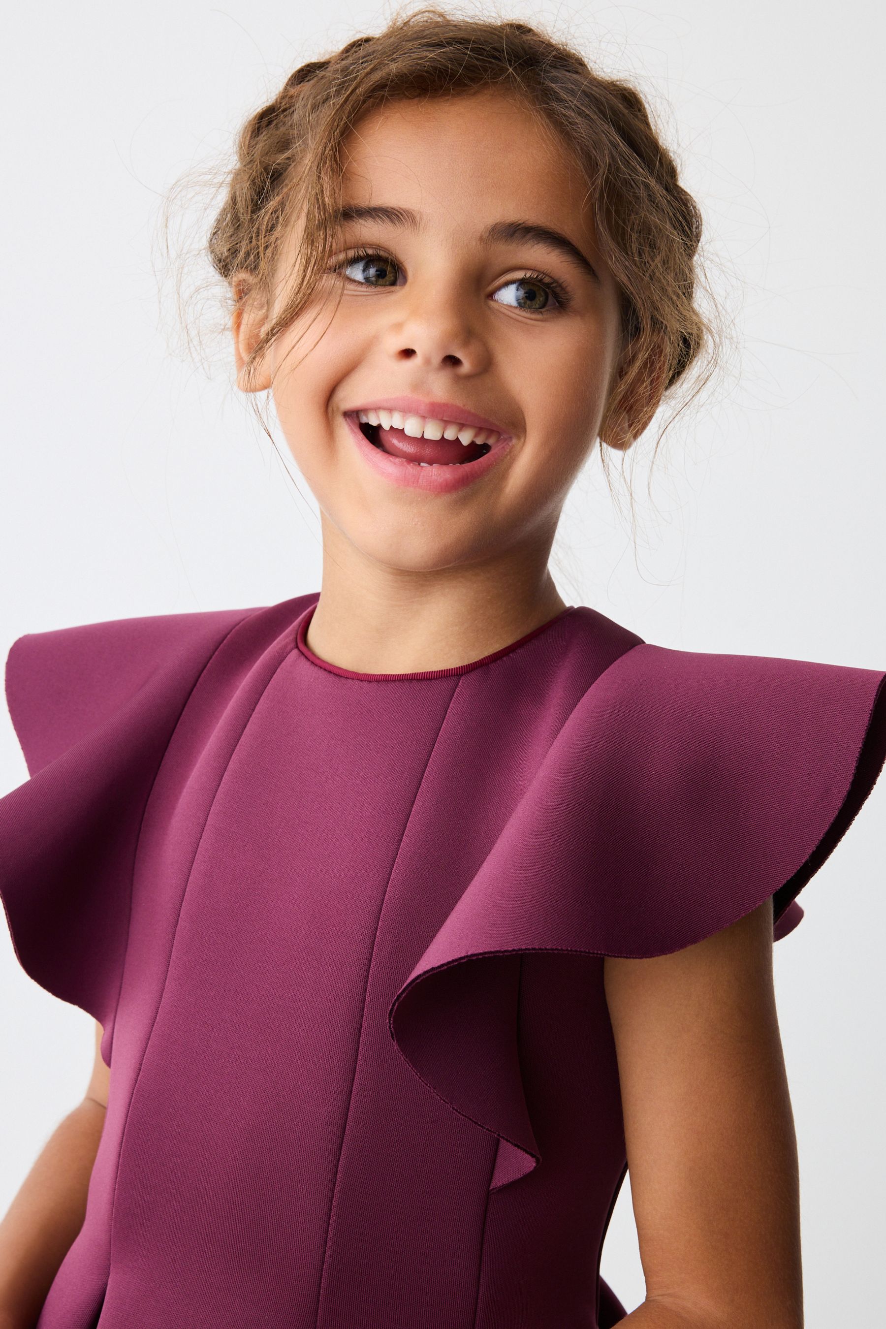 Buy Baker by Ted Baker Plum Purple Floral Print Scuba Dress from the ...