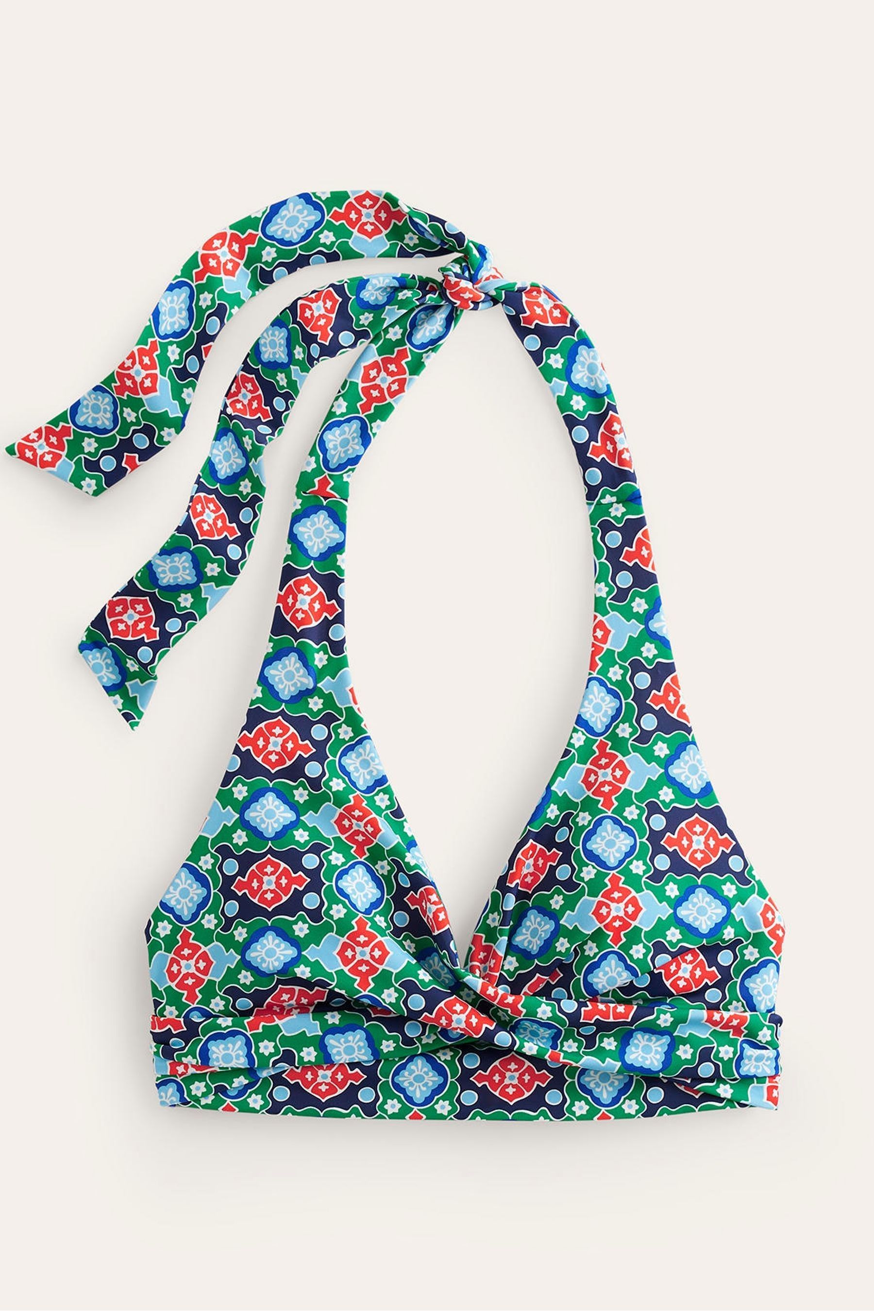 Buy Boden Green Levanzo Halter Bikini Top from the Next UK online shop