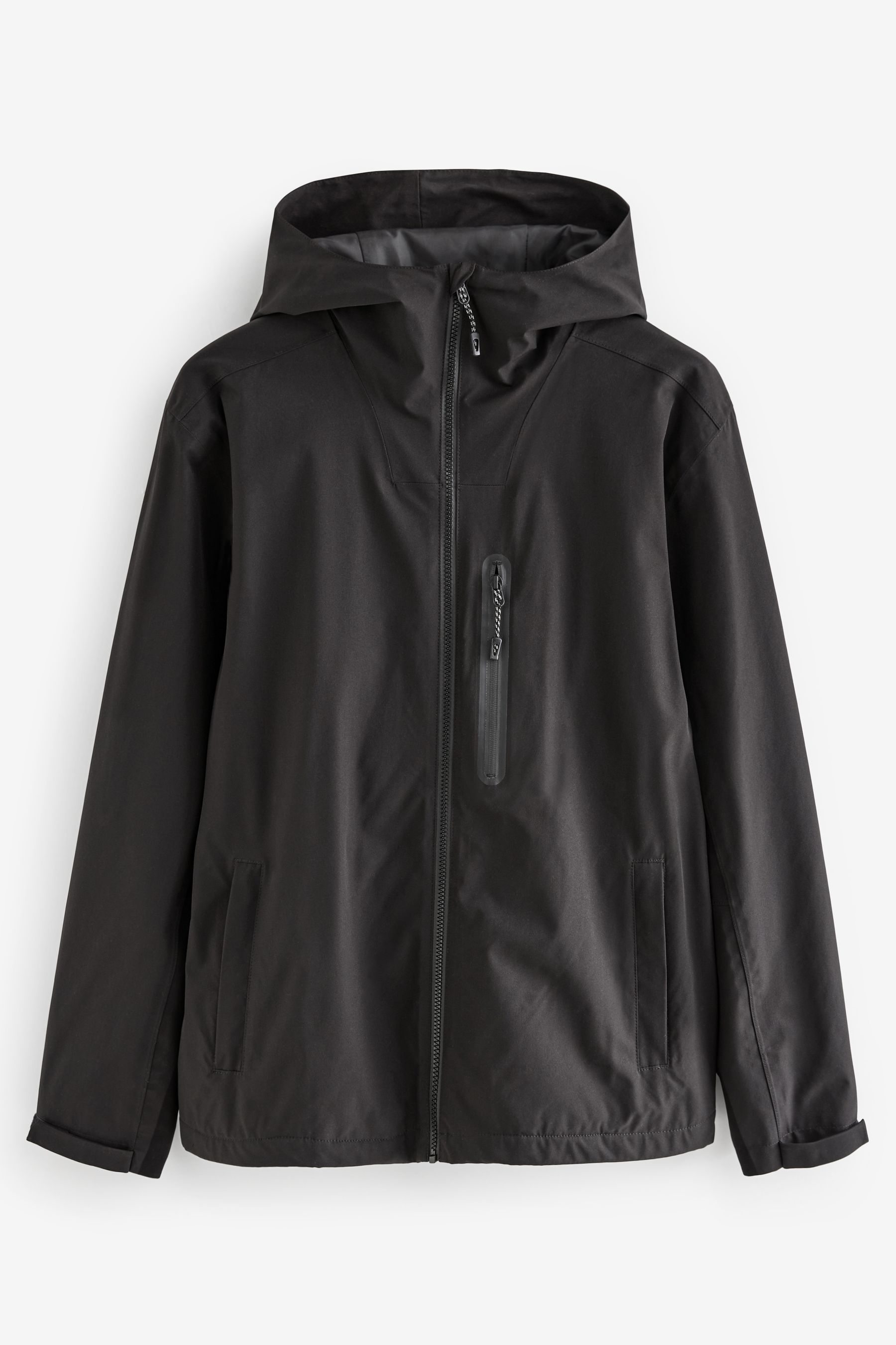 Buy Black Waterproof Hooded Jacket from the Next UK online shop