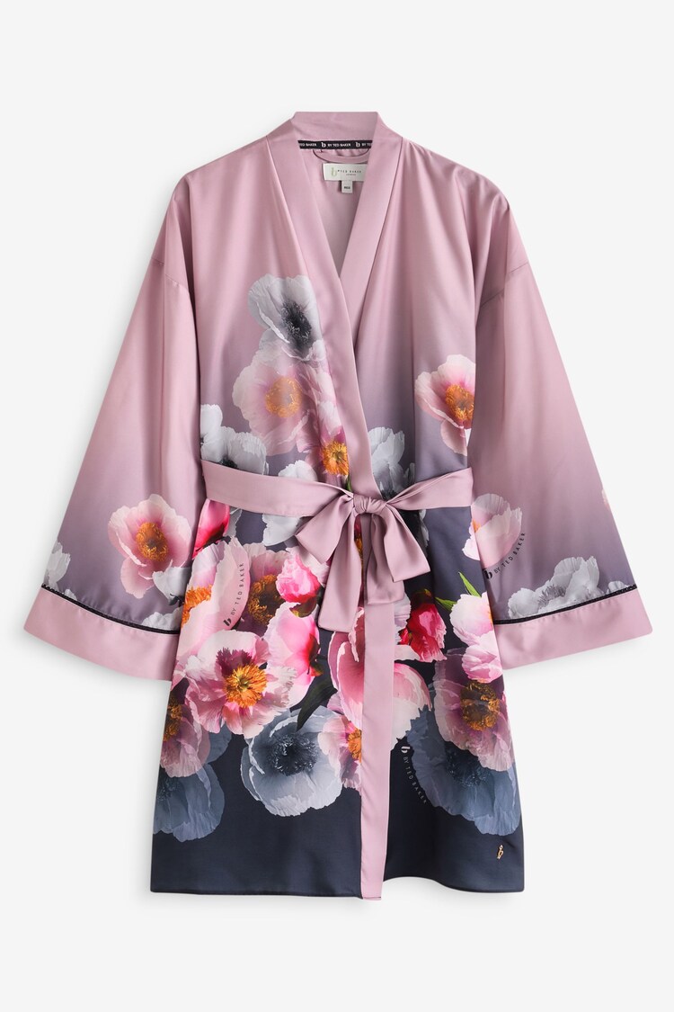 Buy B By Ted Baker Charcoal Floral Long Sleeve Robe from the Next UK ...