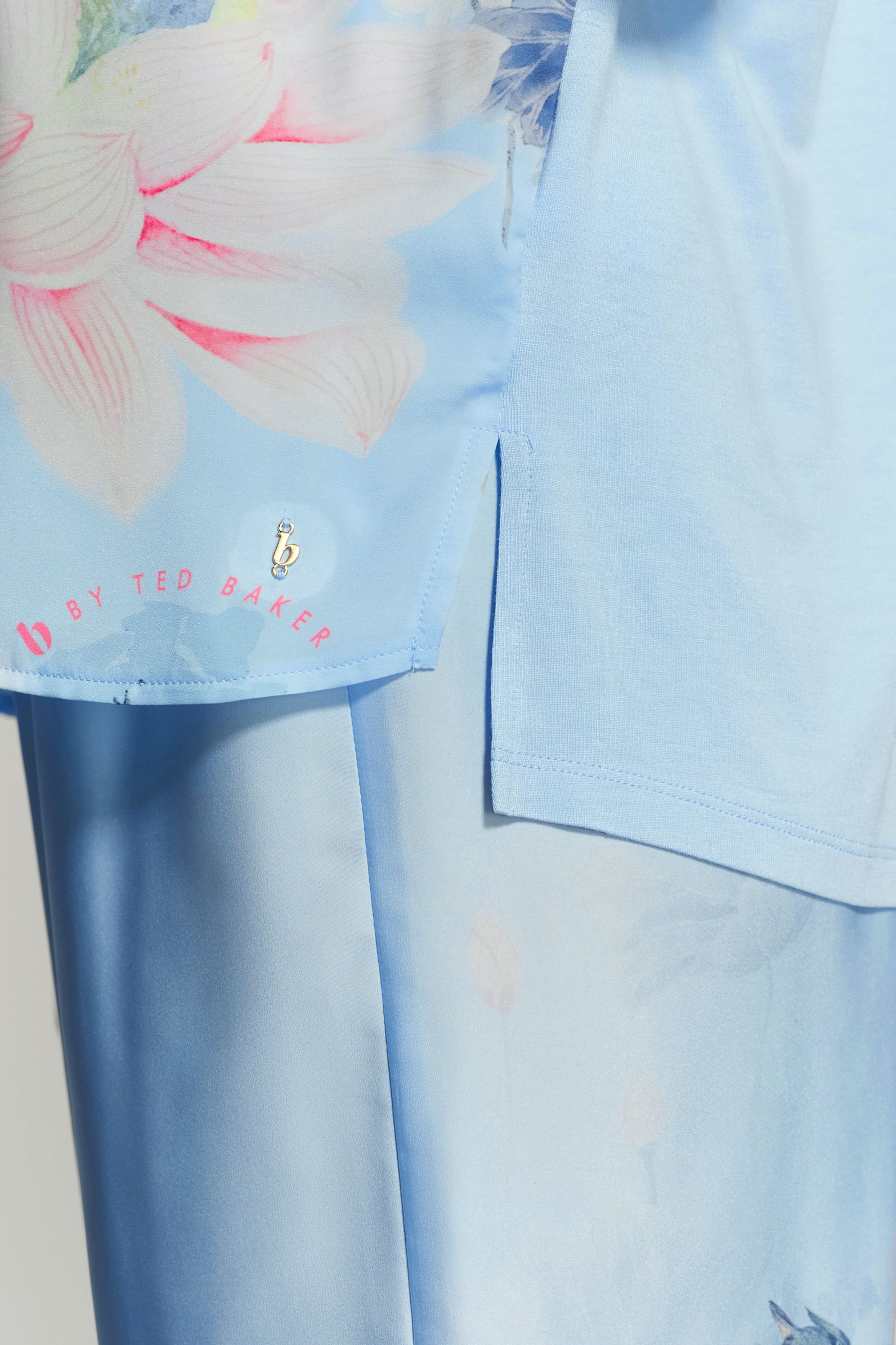 Buy B by Ted Baker Blue Floral Satin T-Shirt Pyjamas from the Next UK ...