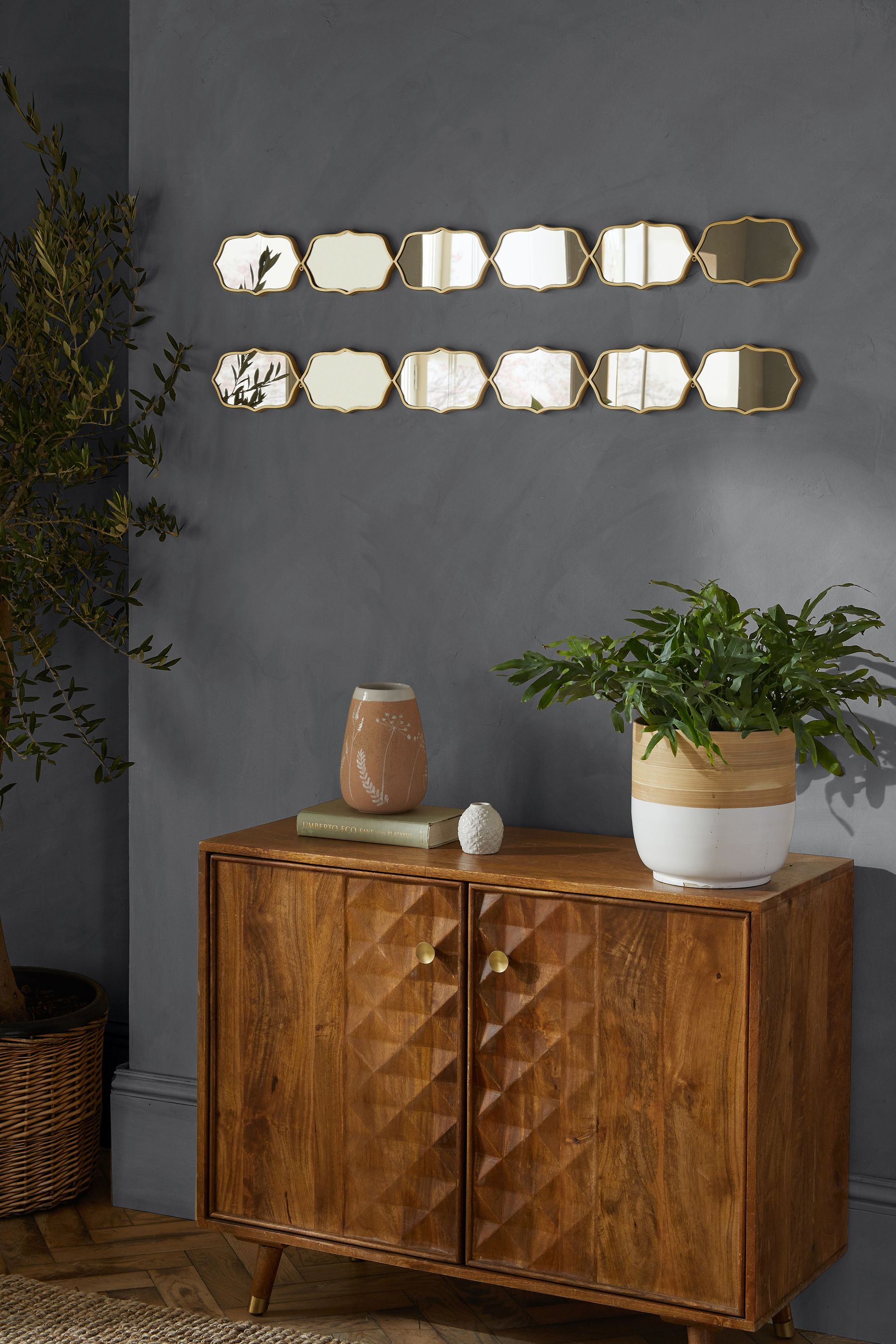 Buy Set of 2 Gold Decorative Wall Mirrors from the Next UK online shop