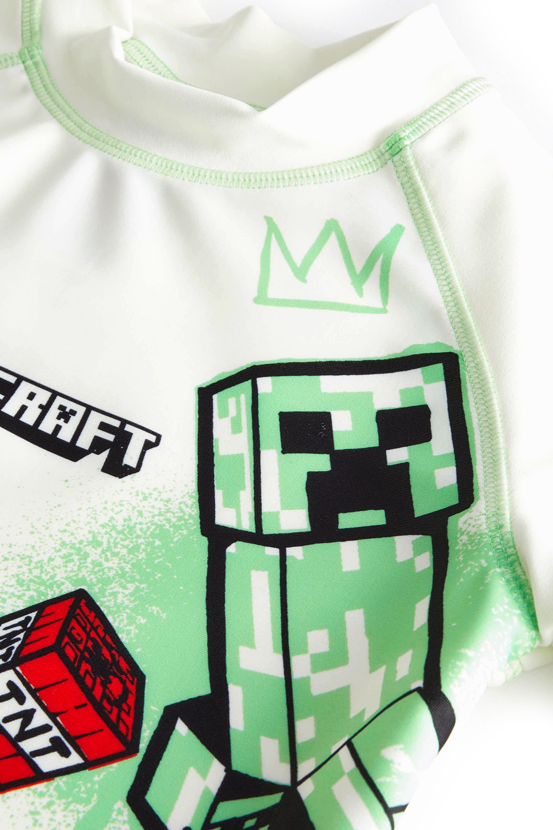 Buy Minecraft Green Rash Vest (3-16yrs) from the Next UK online shop
