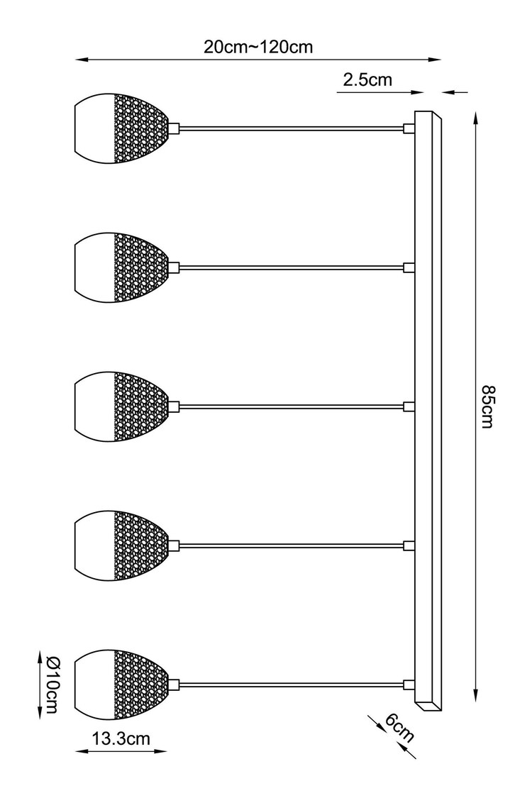 Buy Smoke Grey Isla 5 Light Pendant Ceiling Light from the Next UK ...