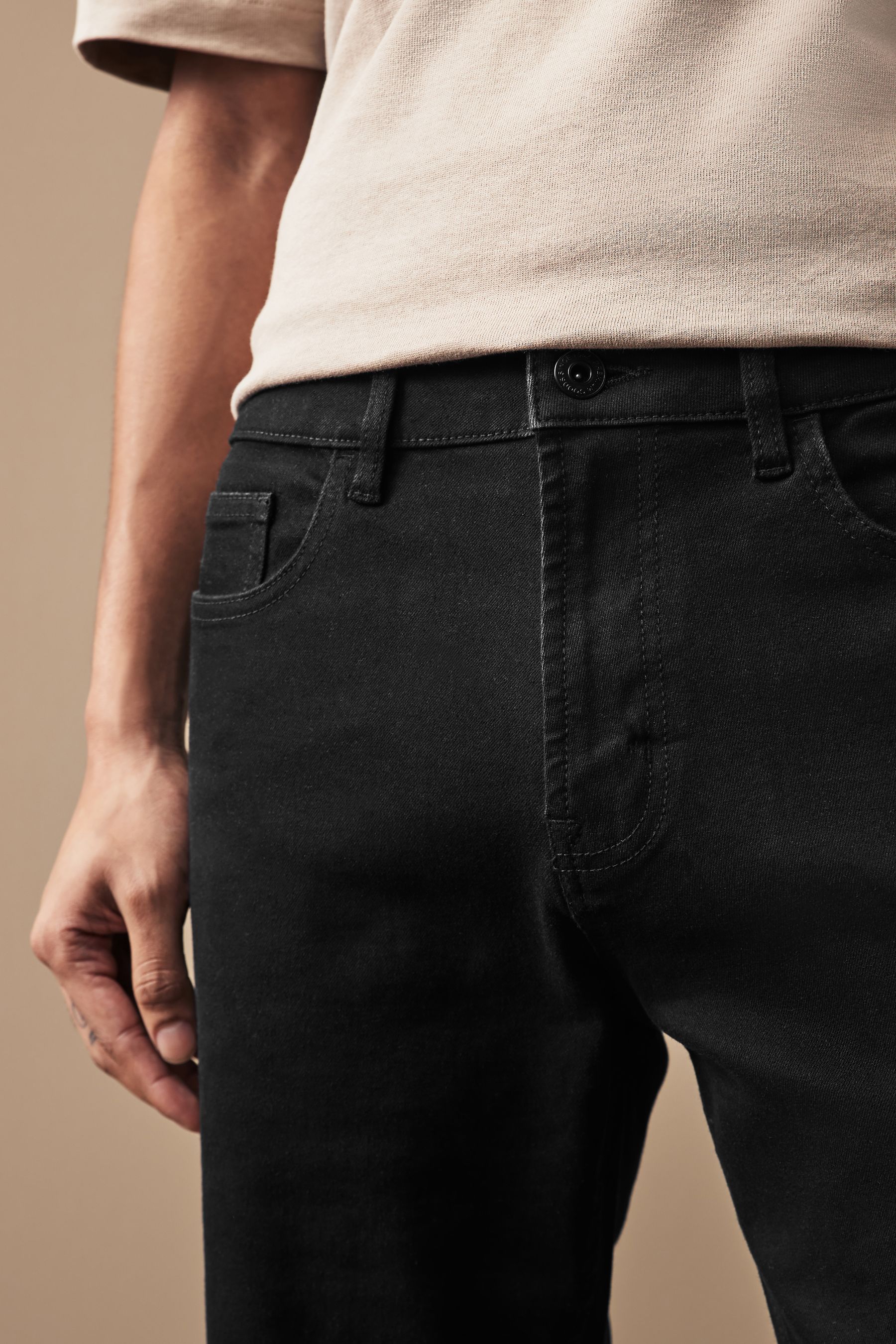Buy Black Slim Fit Motion Flex Jeans from the Next UK online shop