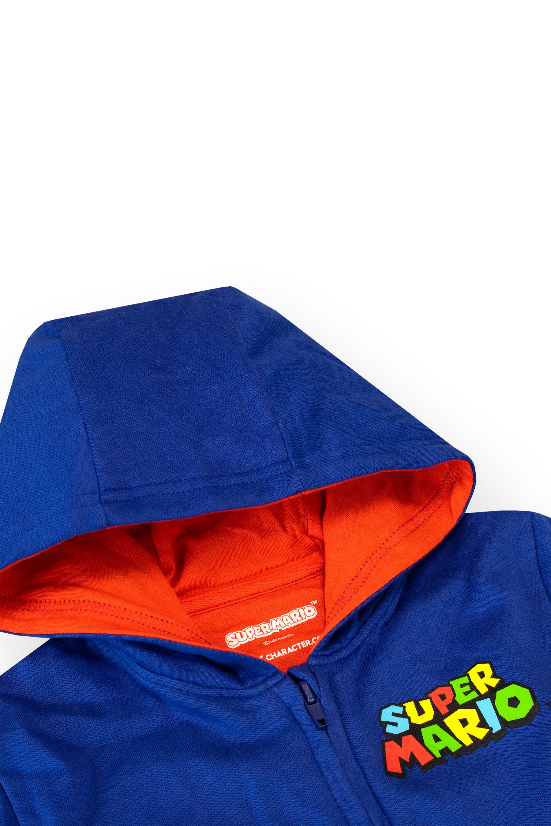 Buy Character Blue Super Mario Zip Up 100% Cotton Hoodie from the Next ...