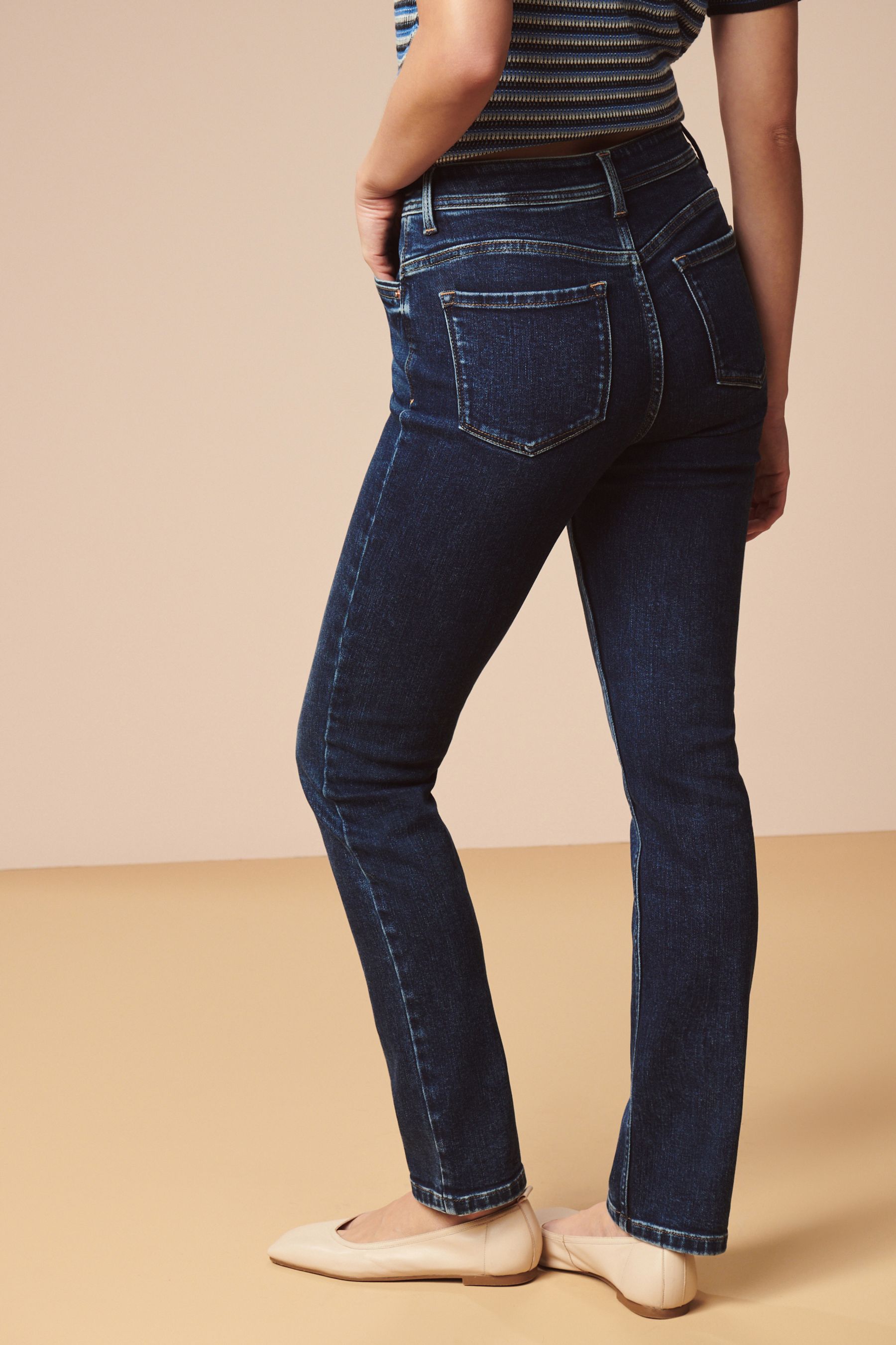 Buy Authentic Dark Blue Slim Supersoft Jeans from the Next UK online shop