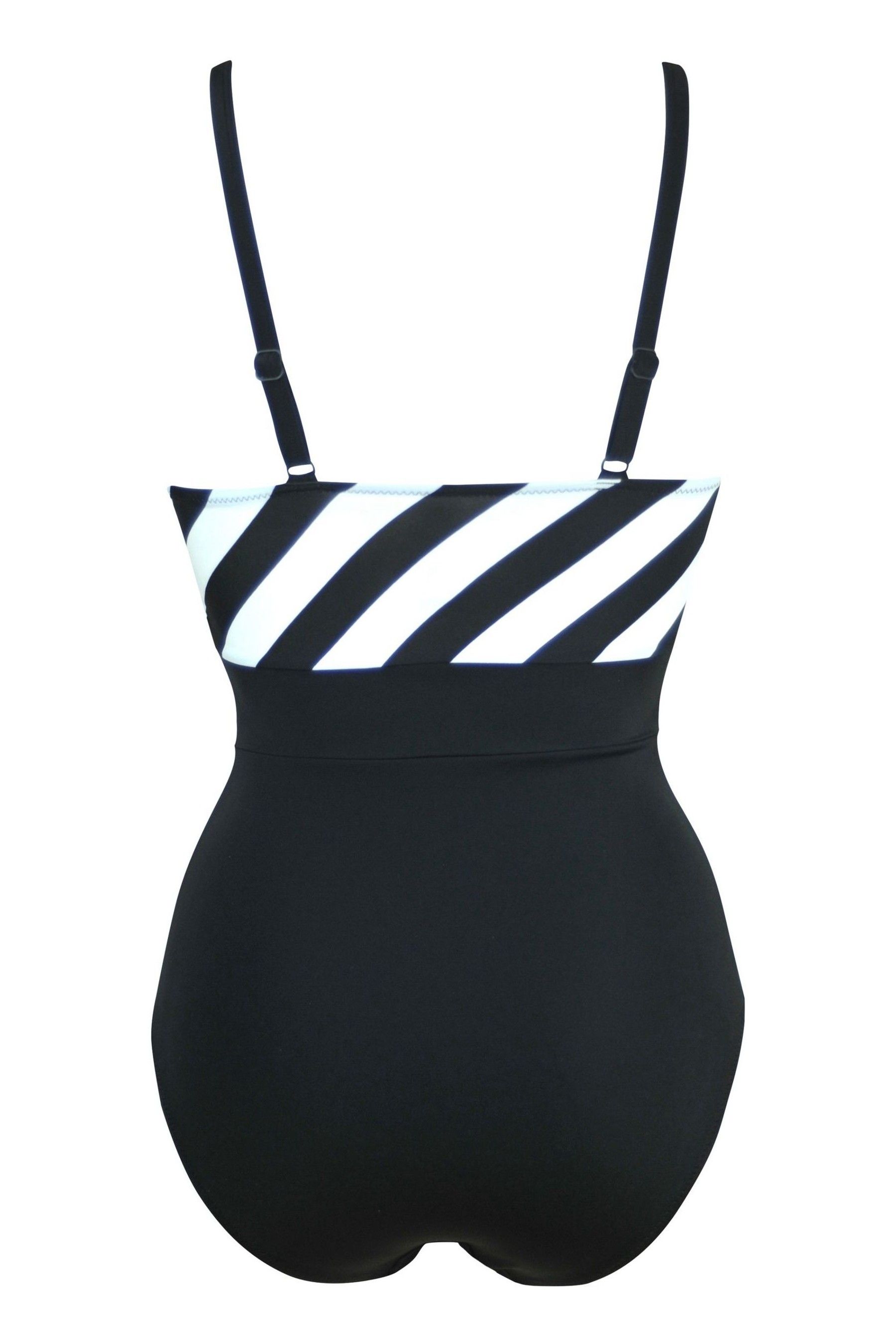 Buy Pour Moi Black High Line V-Neck Control Swimsuit from the Next UK ...