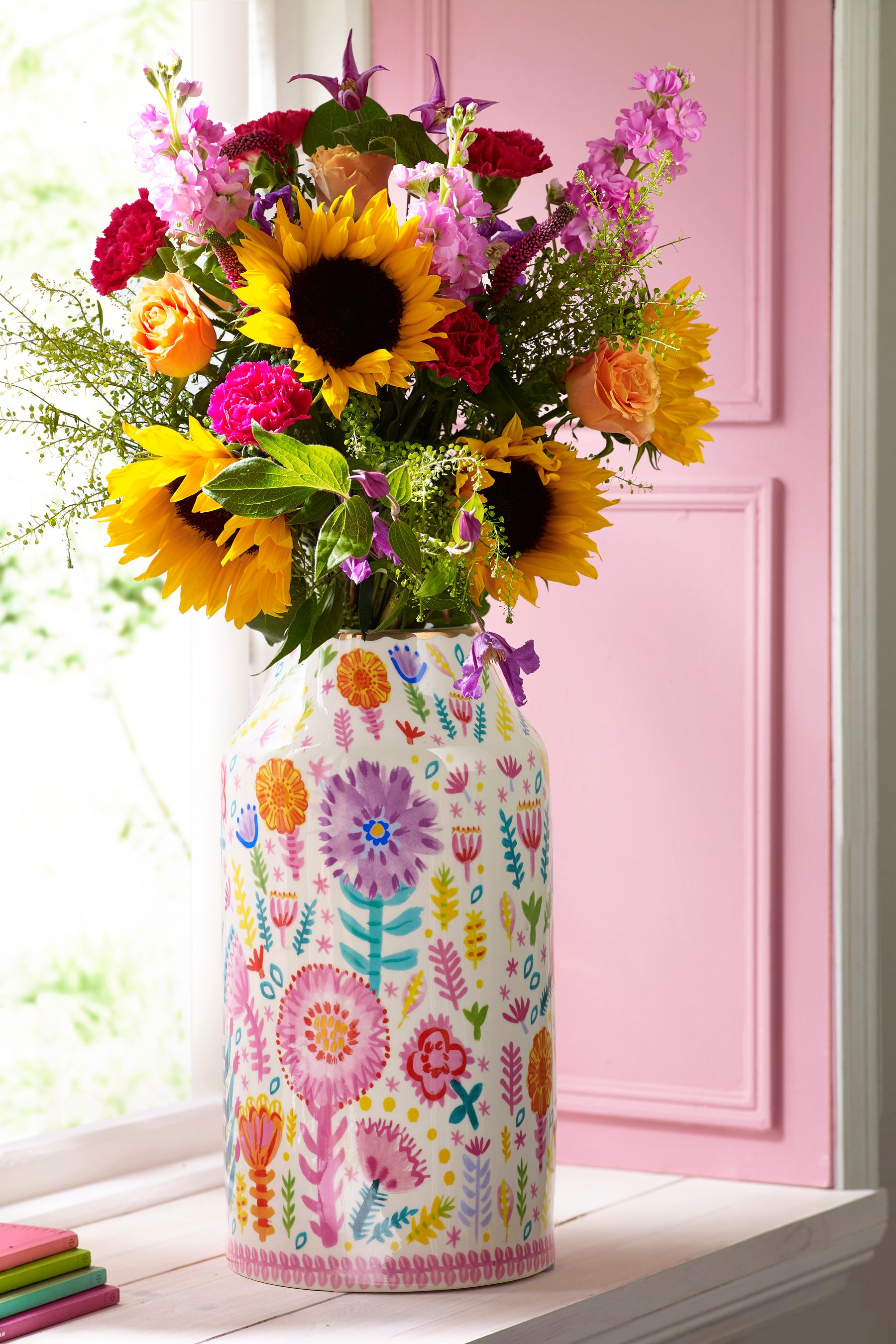 Buy Lucy Tiffney Multi Floral Large Vase from the Next UK online shop