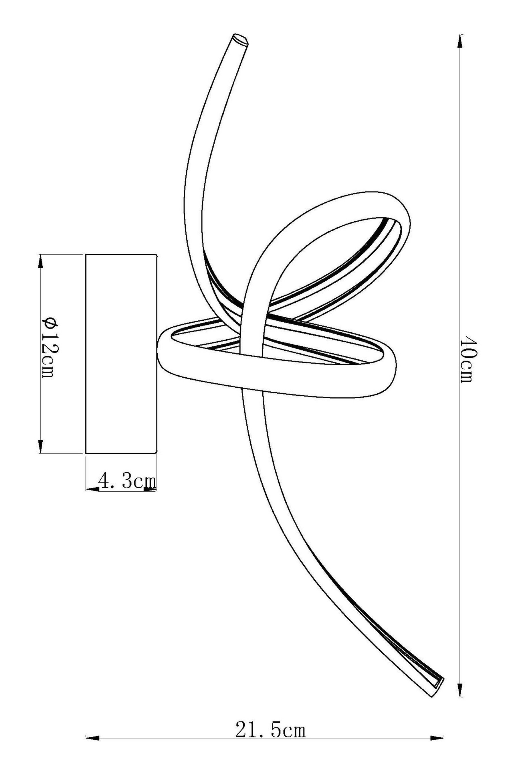 Buy Chrome Sculptural LED Wall Light from the Next UK online shop