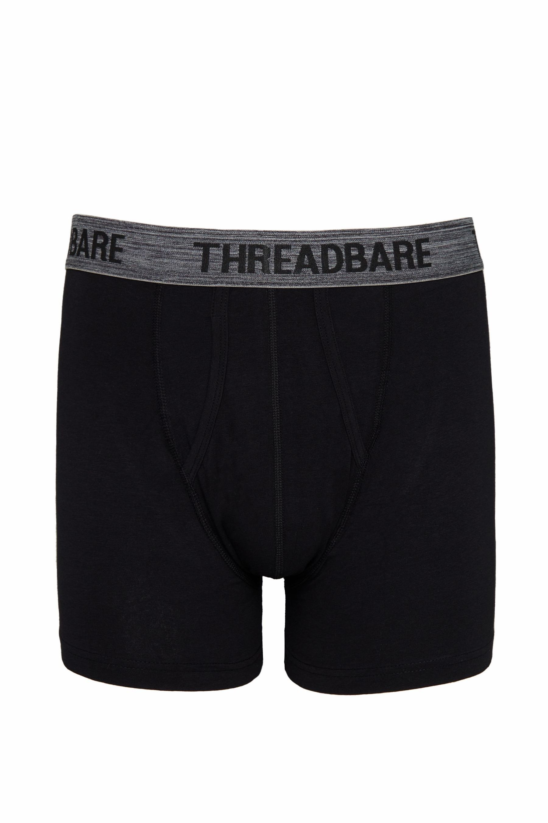 Buy Threadbare Black A-Front Trunks 4 Packs from the Next UK online shop