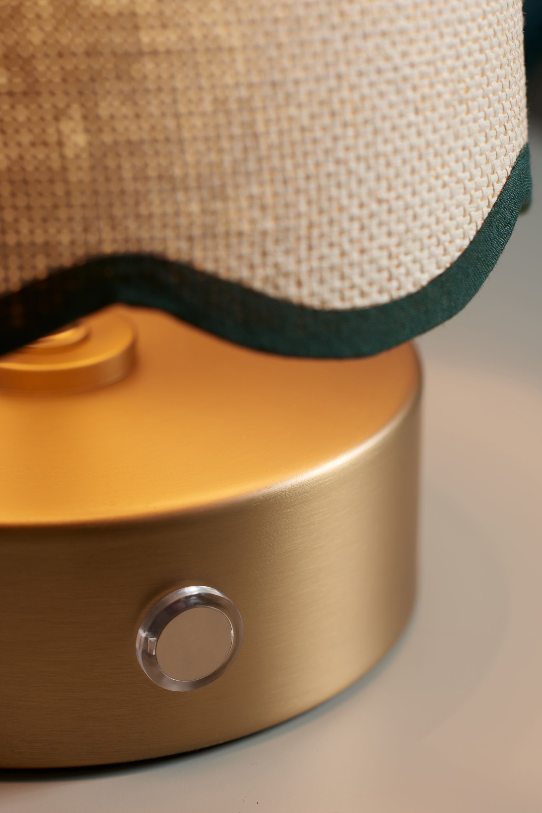 Buy Clarke and Clarke Brass Isla Rechargeable Touch Lamp from the Next ...