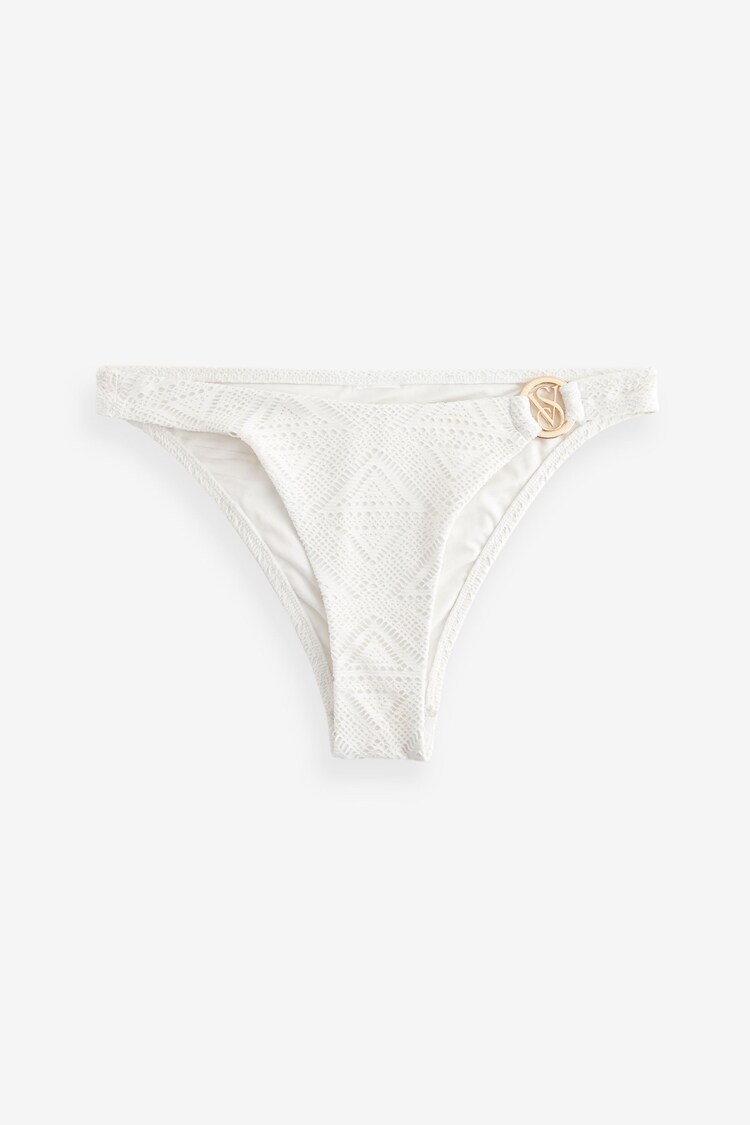 Buy Victoria's Secret White Crochet Crochet Bikini Briefs from the Next ...