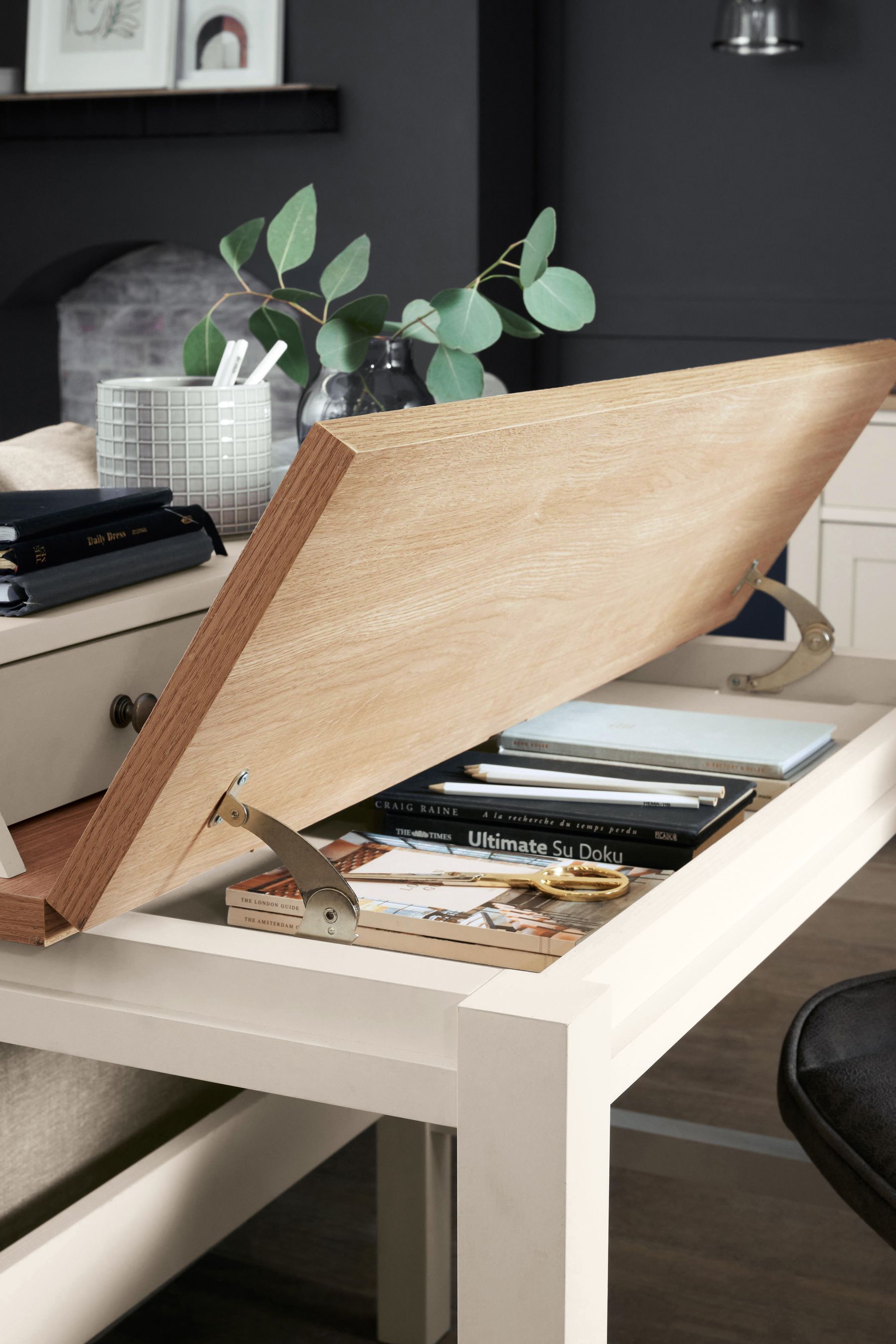 Buy Cream Malvern Oak Effect Storage Desk from the Next UK online shop