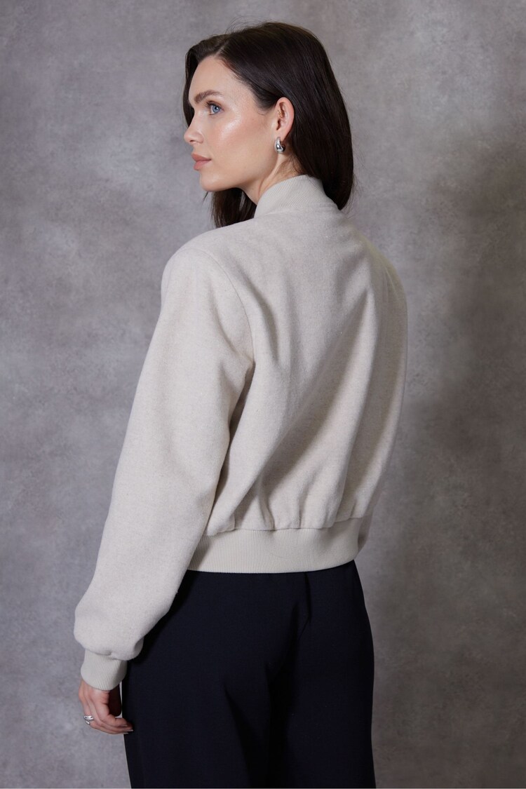 Buy Threadbare White Cropped Bomber Jacket from the Next UK online shop